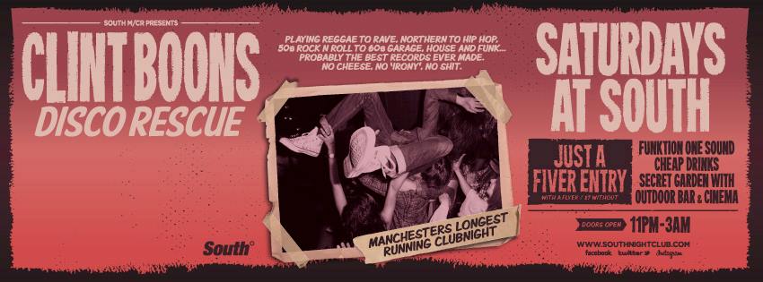 Clint Boon's Disco Rescue at South Club (Manchester), Manchester on 7th ...