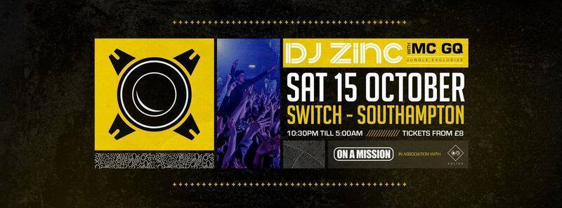 Zinc VIP Booths • Saturday 15th October at Switch, Southampton on 15th ...