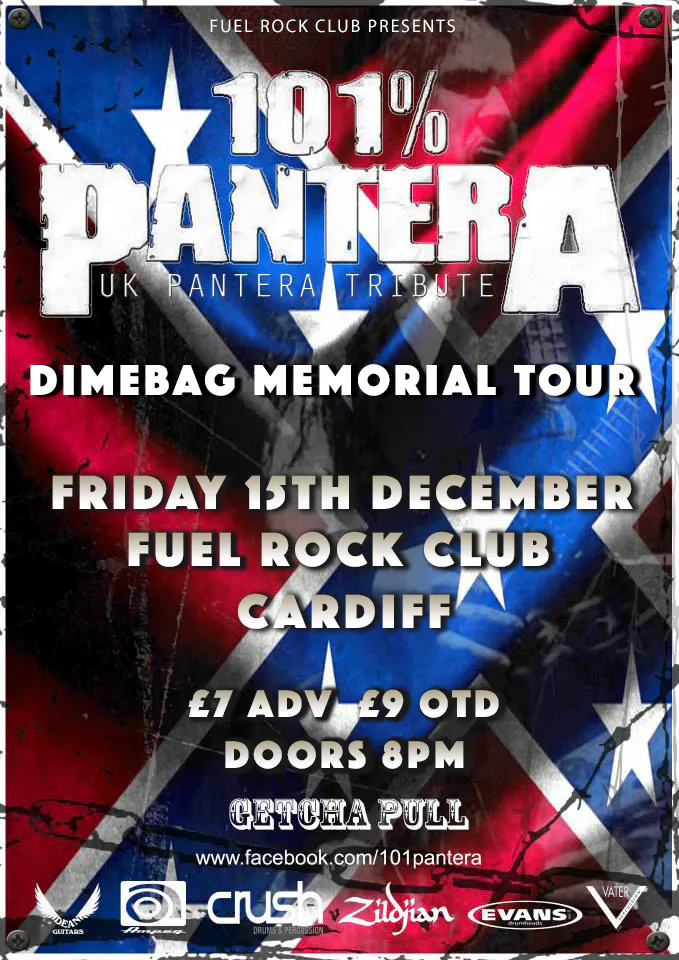 101% Pantera at Fuel Rock Club, Cardiff on 15th Dec 2017 | Fatsoma