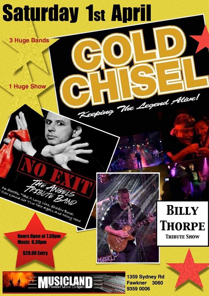 Aussie Rock! - Gold Chisel, No Exit and Billy Thorpe Tribute at ...