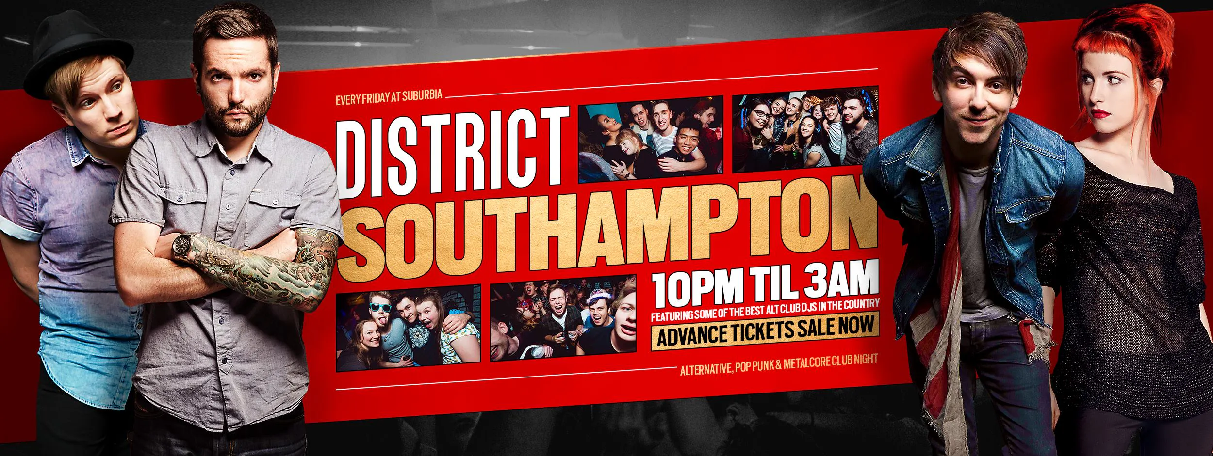 DISTRICT Southampton // Paramore Party // Friday 23rd June at Suburbia ...