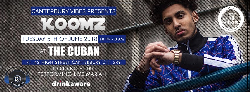 KOOMZ LIVE CANTERBURY performing "Mariah" at The Cuban, Canterbury on ...