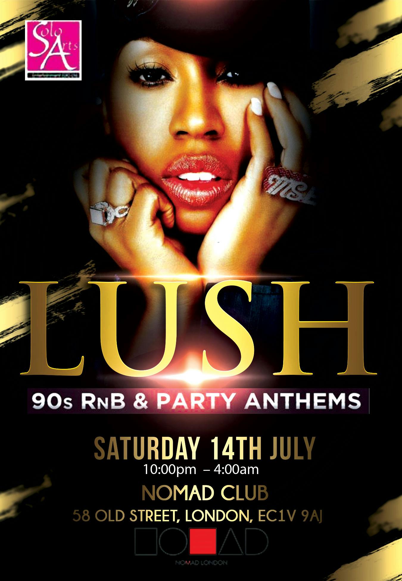 Lush 90s RnB & Party Anthems at Nomad Club London, London on 14th Jul ...