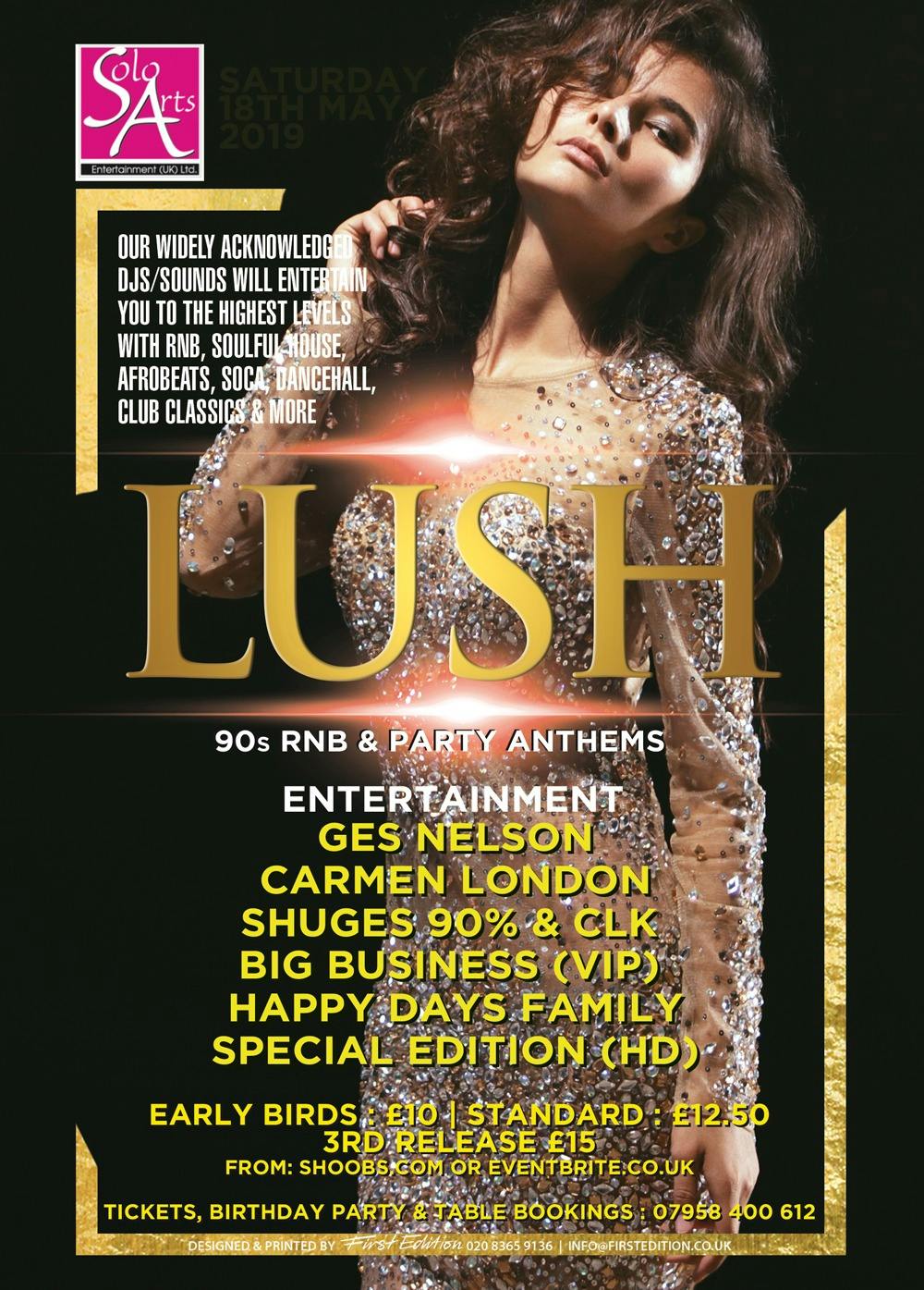 Lush 90s RnB & Party Anthems at Nomad Club London, London on 15th Jun ...