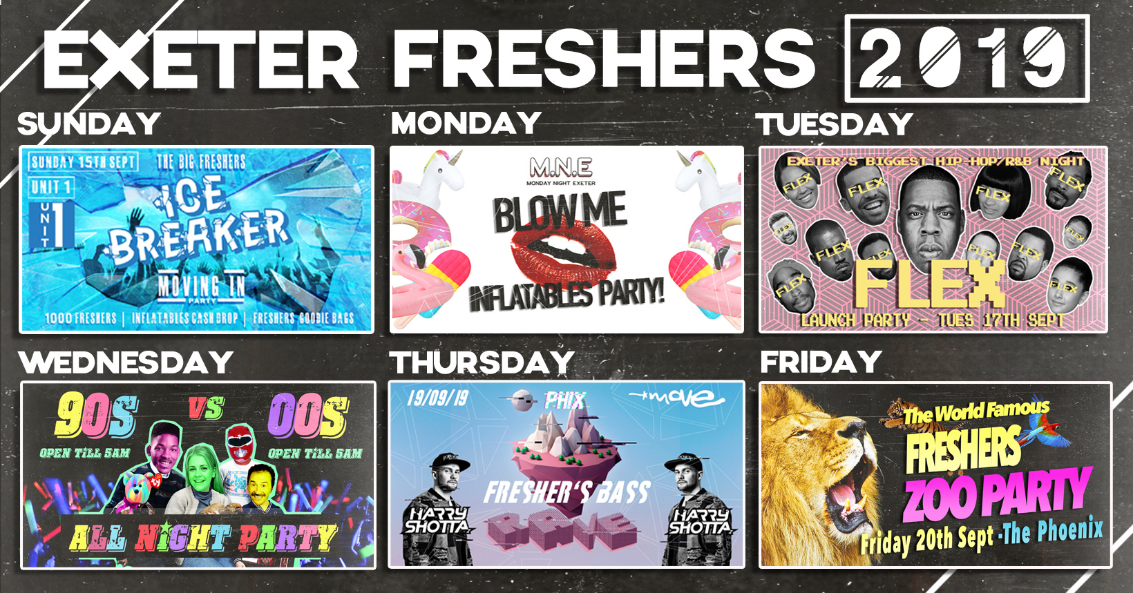 Exeter Freshers Week 2019 at University of Exeter, Exeter on 15th Sep ...