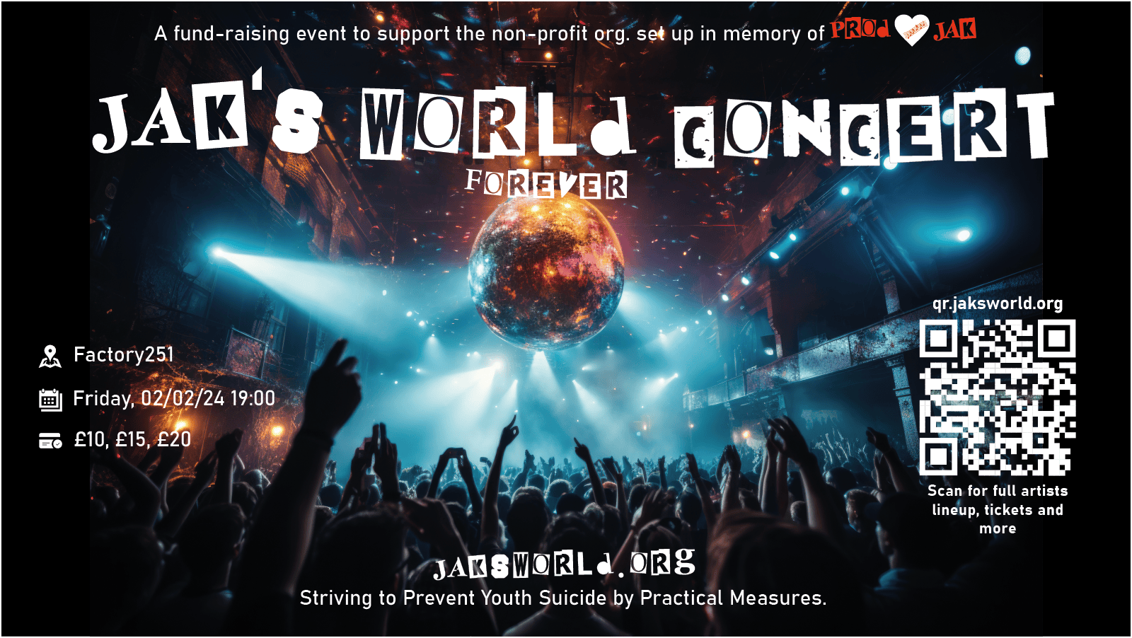 Jak's World Concert at FAC251 - Factory Manchester, Manchester on 2nd ...