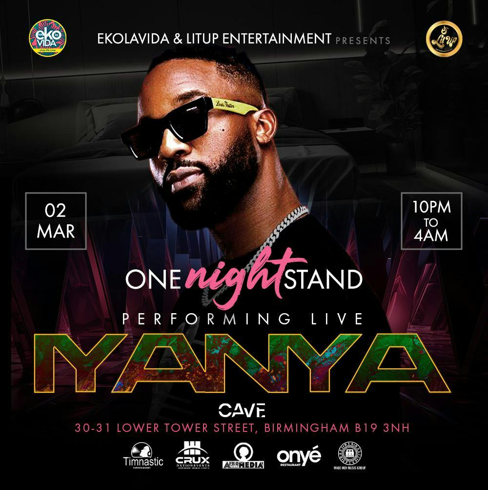 IYANYA LIVE - ONE NIGHT STAND at Cave, Birmingham on 2nd Mar 2024 | Fatsoma