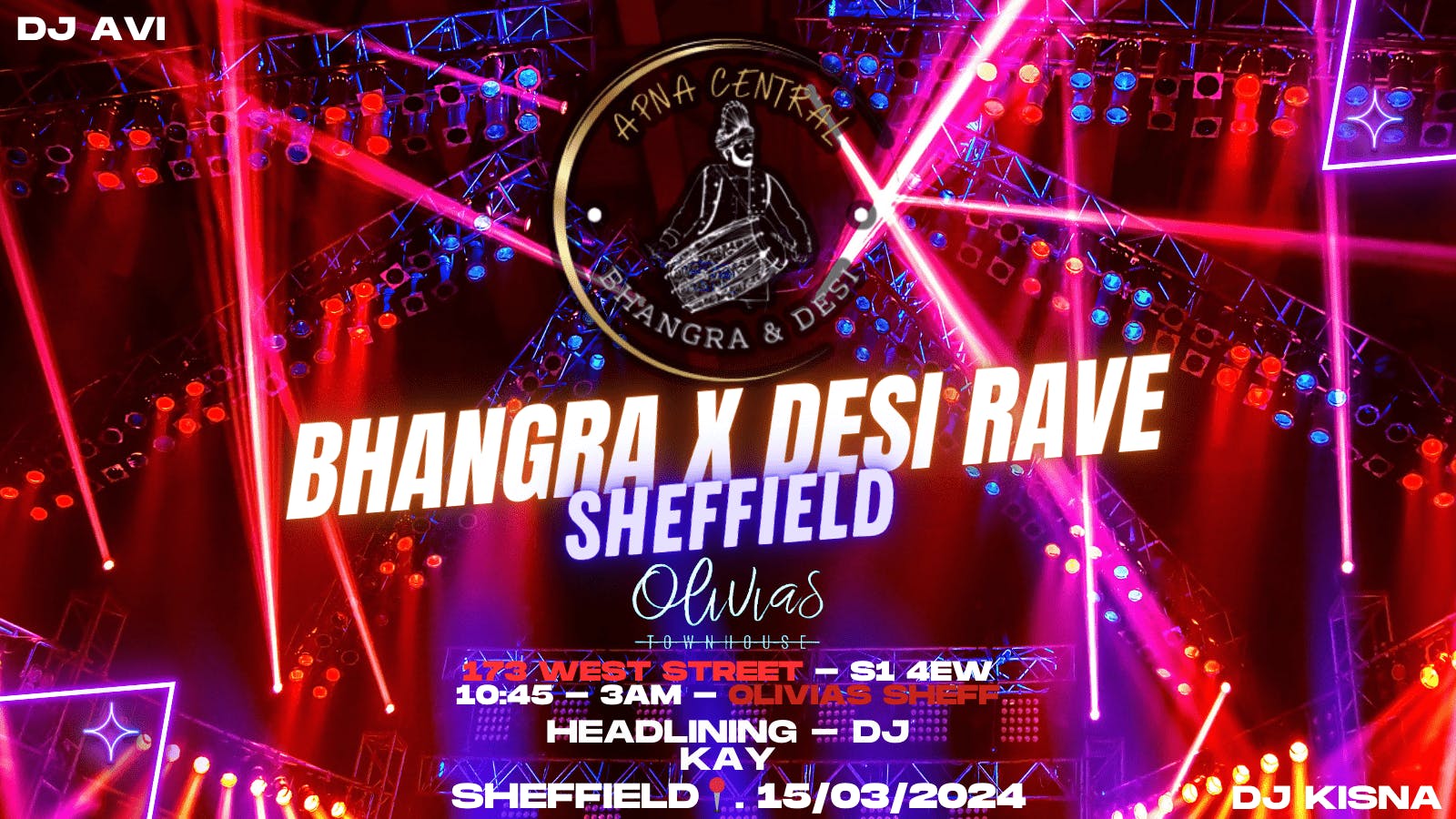 Apna Central Sheffield Presents Desi Rave @ Olivia's Townhouse at ...