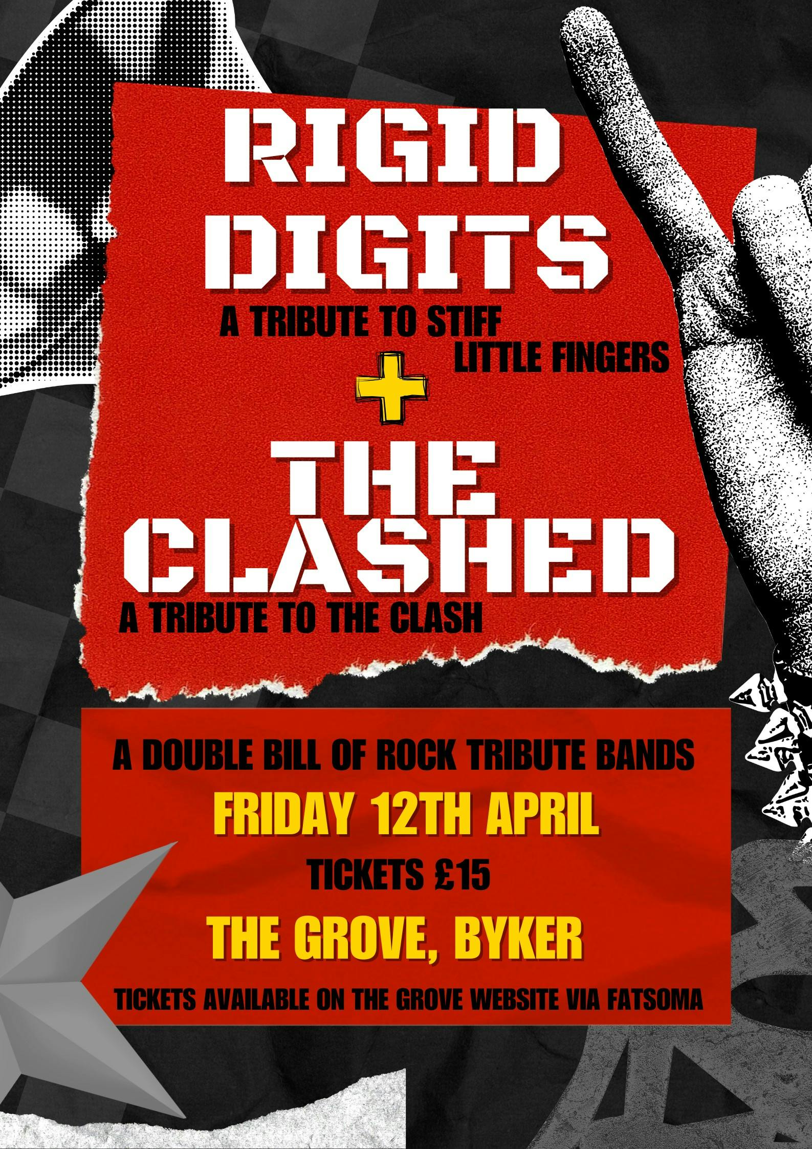 Rigid Digits w/ The Clashed at The Grove, Newcastle upon Tyne on 12th ...