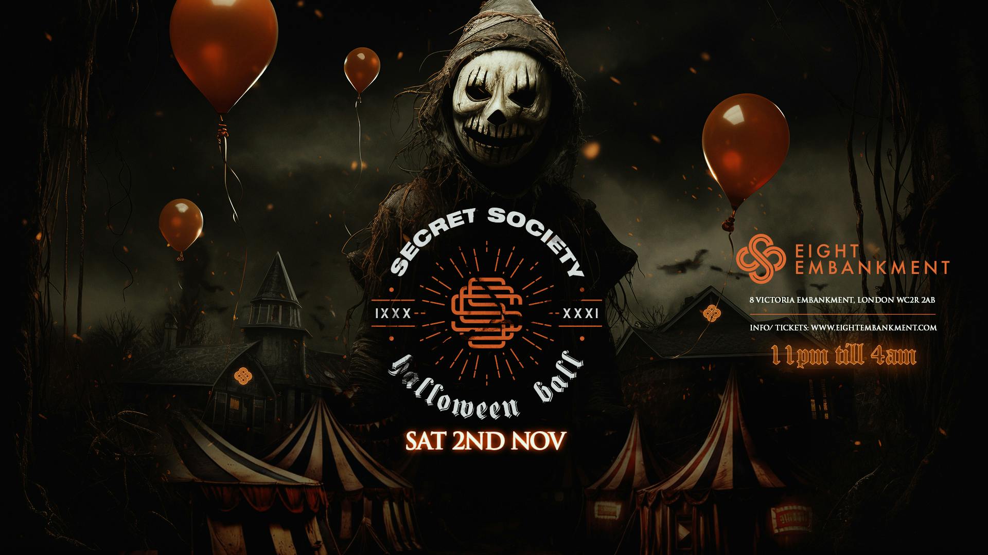 Eight Embankment's VIP Halloween Ball:: Saturday 2nd November 2024!! at ...