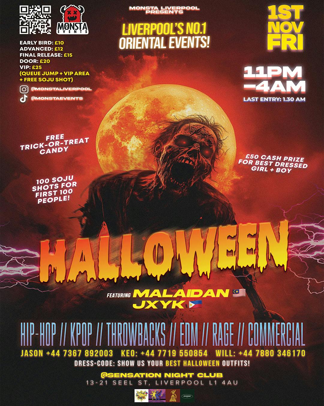 Monsta Liverpool Presents 'HALLOWEEN SENSATION' at Sensation Liverpool ...