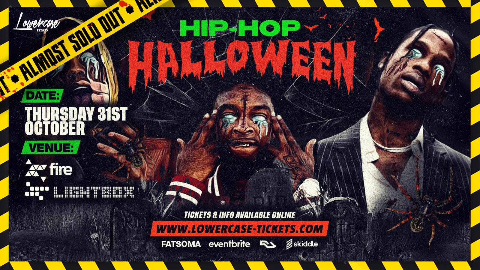 Hip Hop Halloween @ Fire & Lightbox | London Halloween 2024 at Fire ...