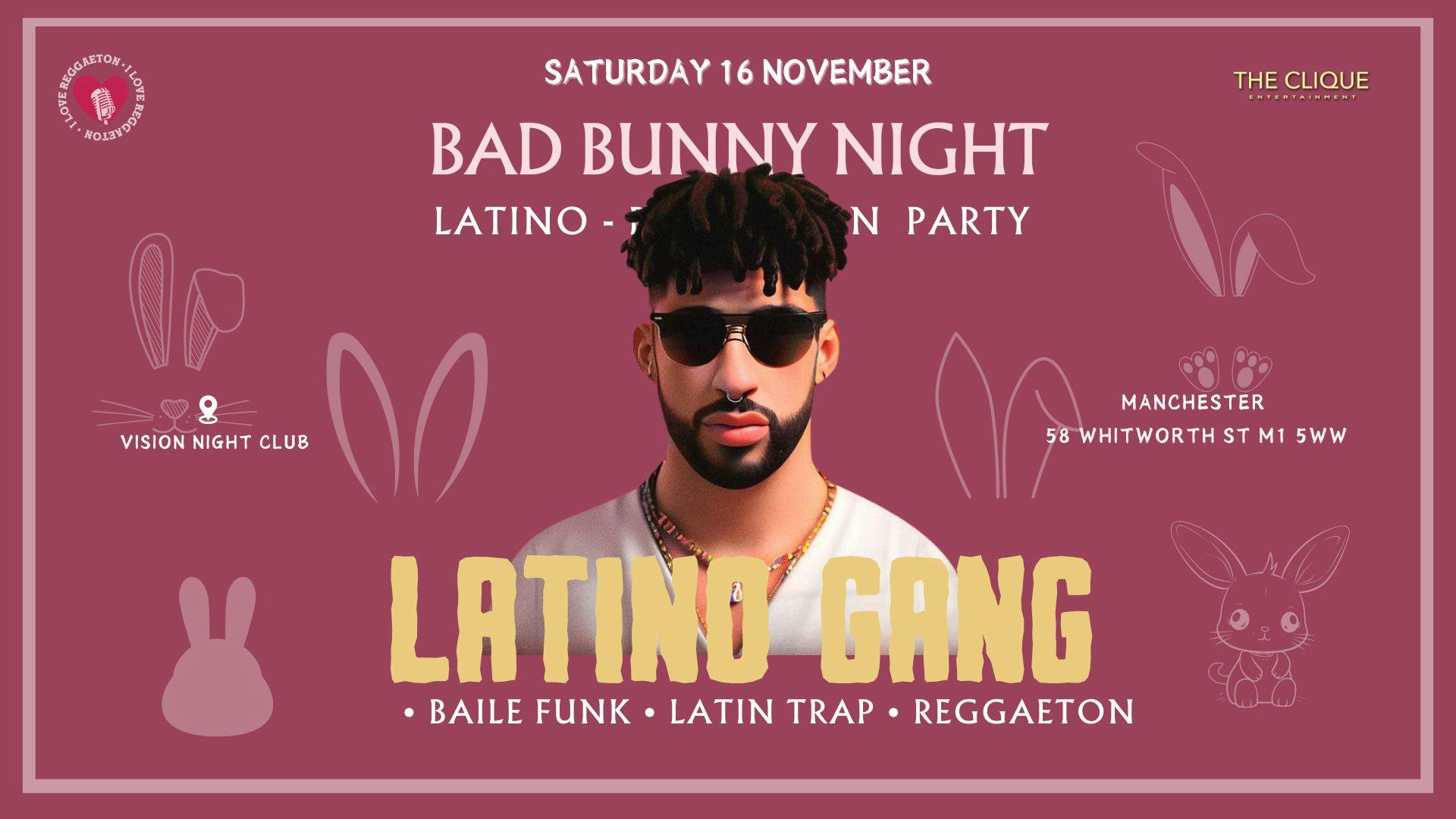 LATINO GANG | Latino Reggaeton Party | VISION CLUB at MN1 Manchester ...