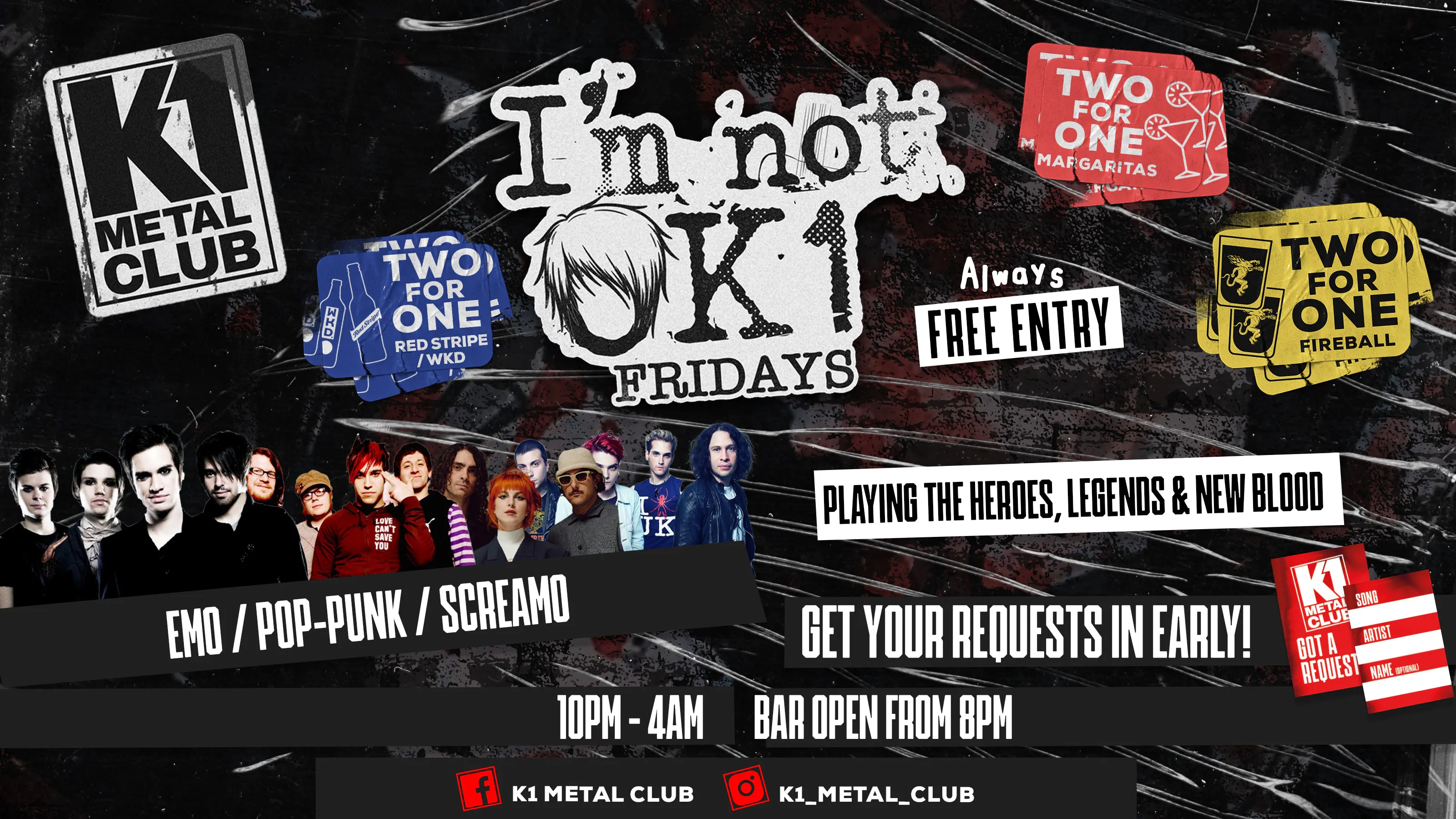 I'M NOT OK1 - FREE ENTRY / POP-PUNK / EMO / SCREAMO - EVERY FRIDAY at ...
