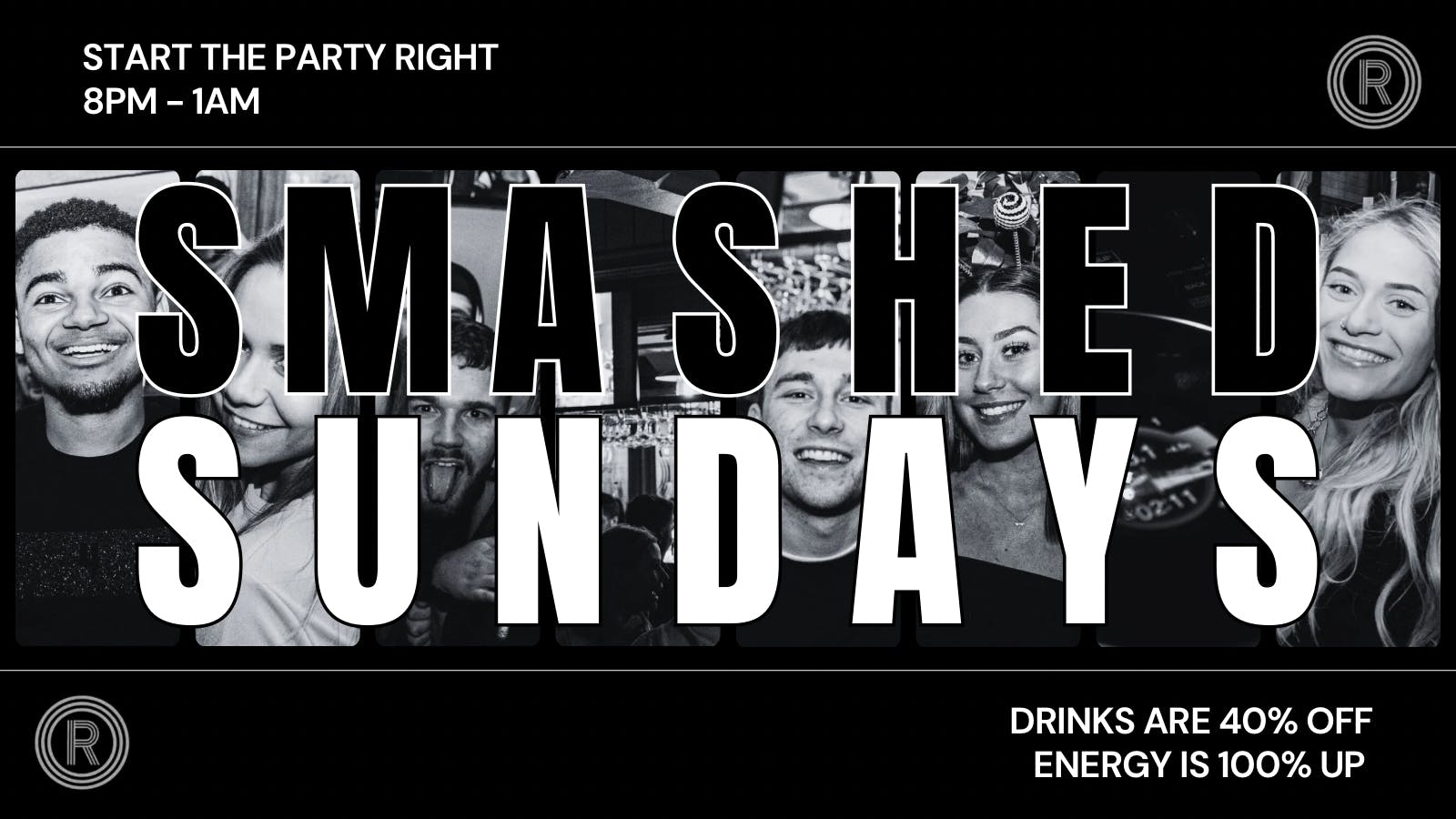 💥SMASHED SUNDAYS💥 40% off ALL DRINKS at Route One, Nottingham on 13th ...