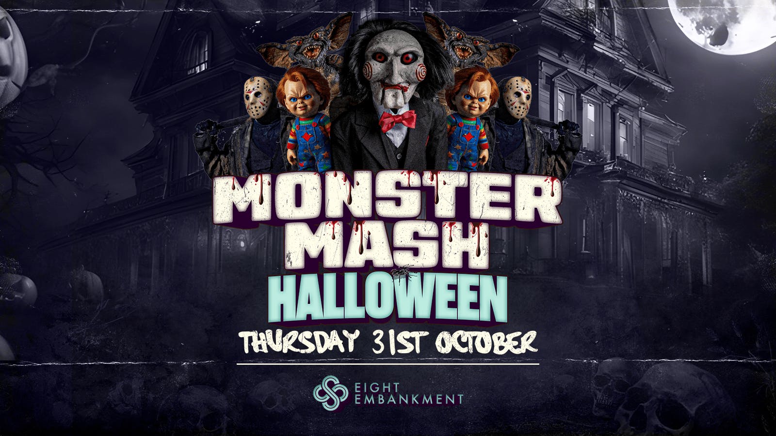 The Monster Mash 90s & 00s Halloween Party at Eight Embankment 👻 at ...