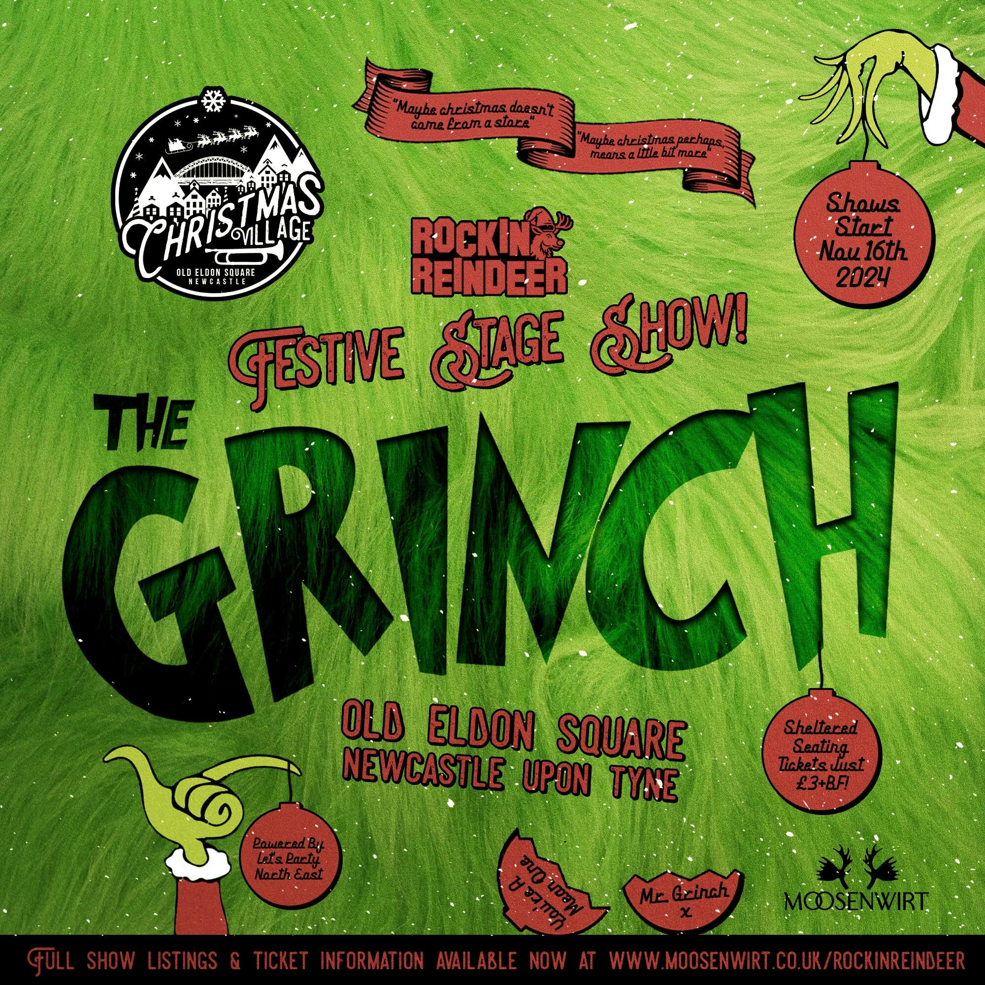 THE GRINCH / Saturday 16th November / 2pm / Rockin' Reindeer ...