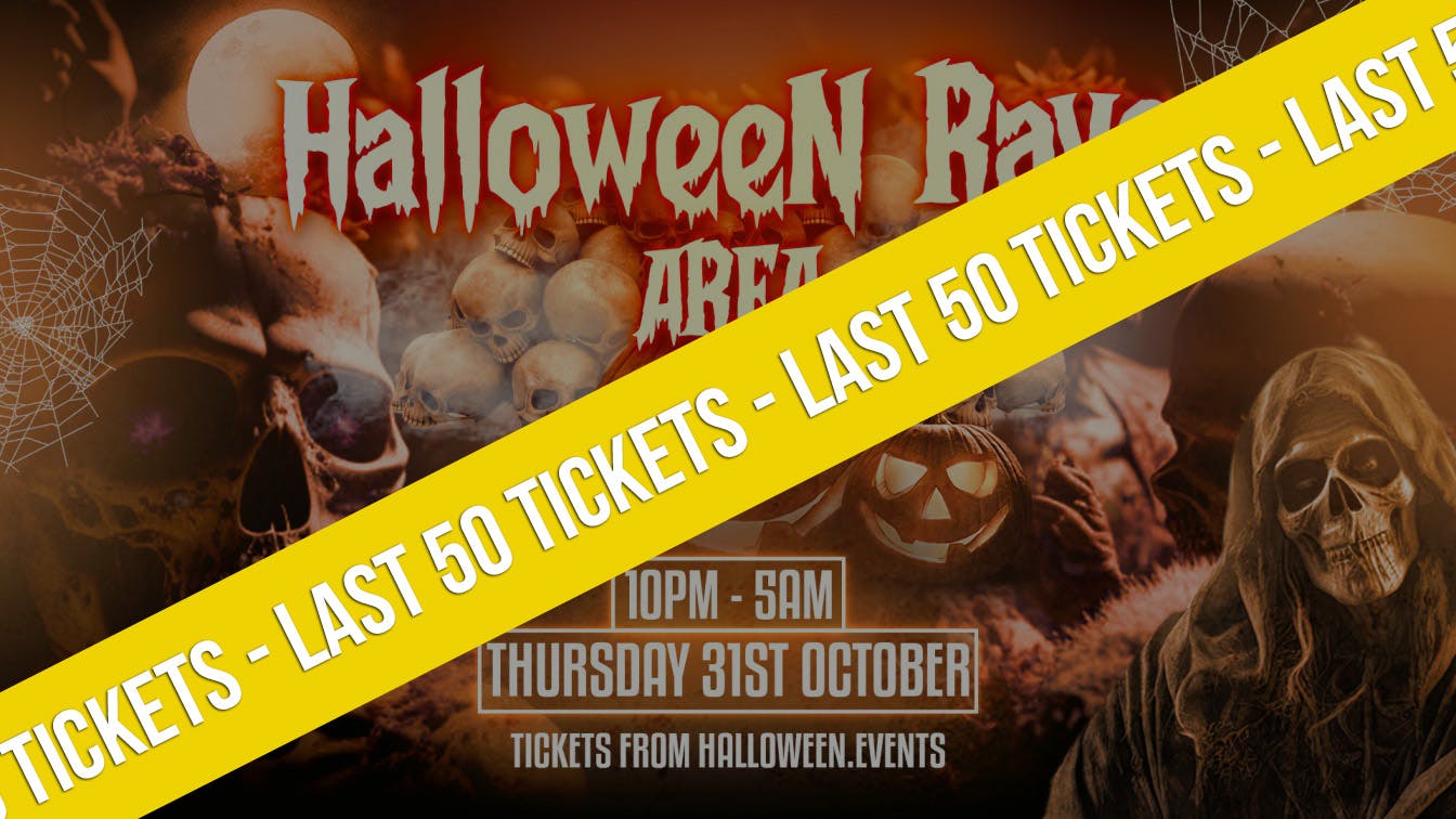 Halloween Rave at Area Manchester // 2 Rooms of Music // LAST 50 ...