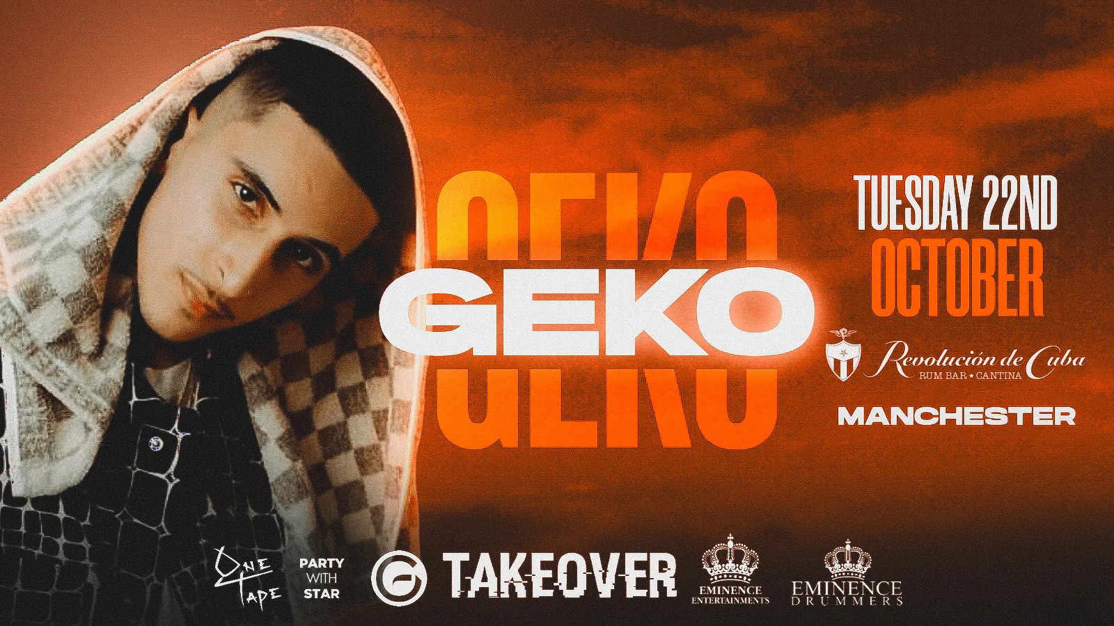 GEKO PERFORMING LIVE - MANCHESTER FRESHERS at Revolución de Cuba ...