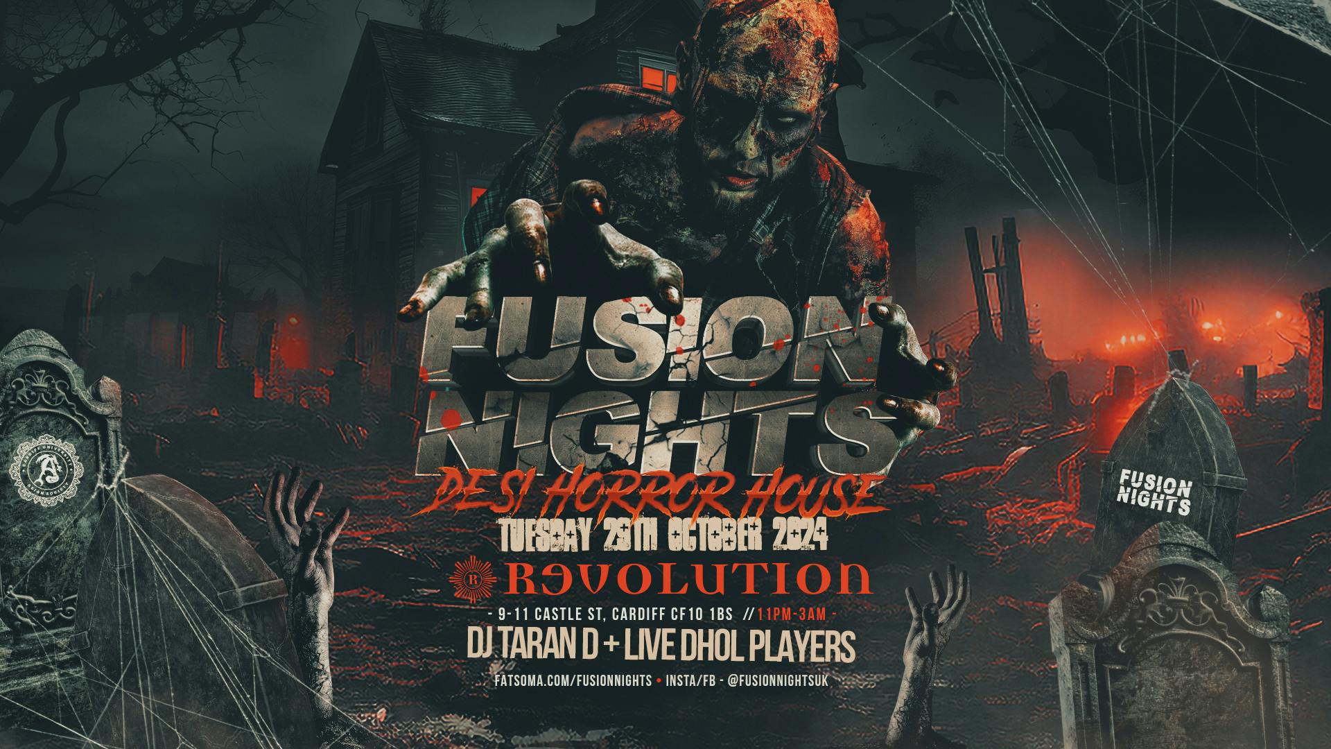 Fusion Nights, Halloween Scarefest - Cardiff at Revolution Cardiff ...