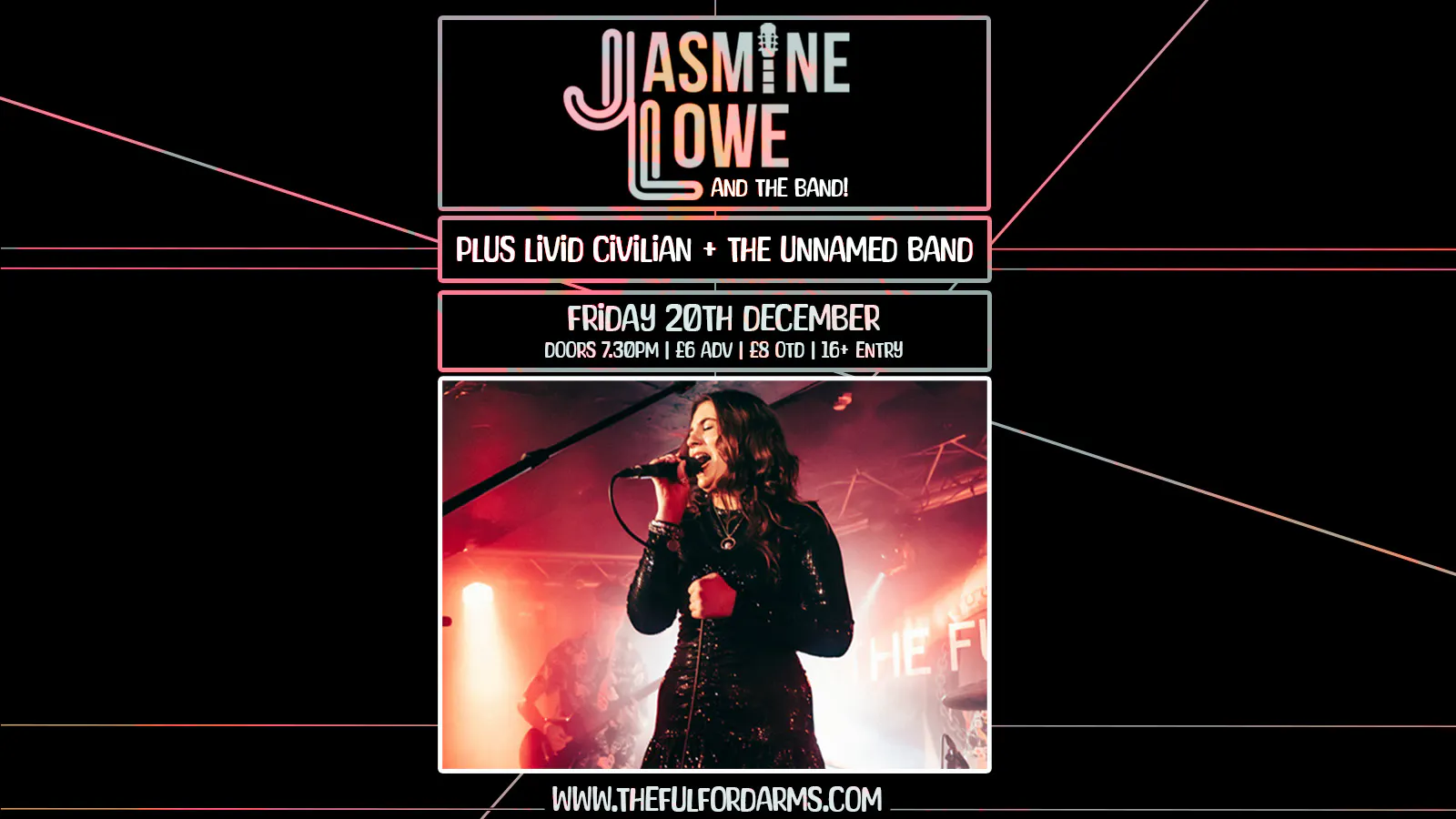 Jasmine Lowe (and the band!) - Livid Civilian - The Unnamed Band at The ...