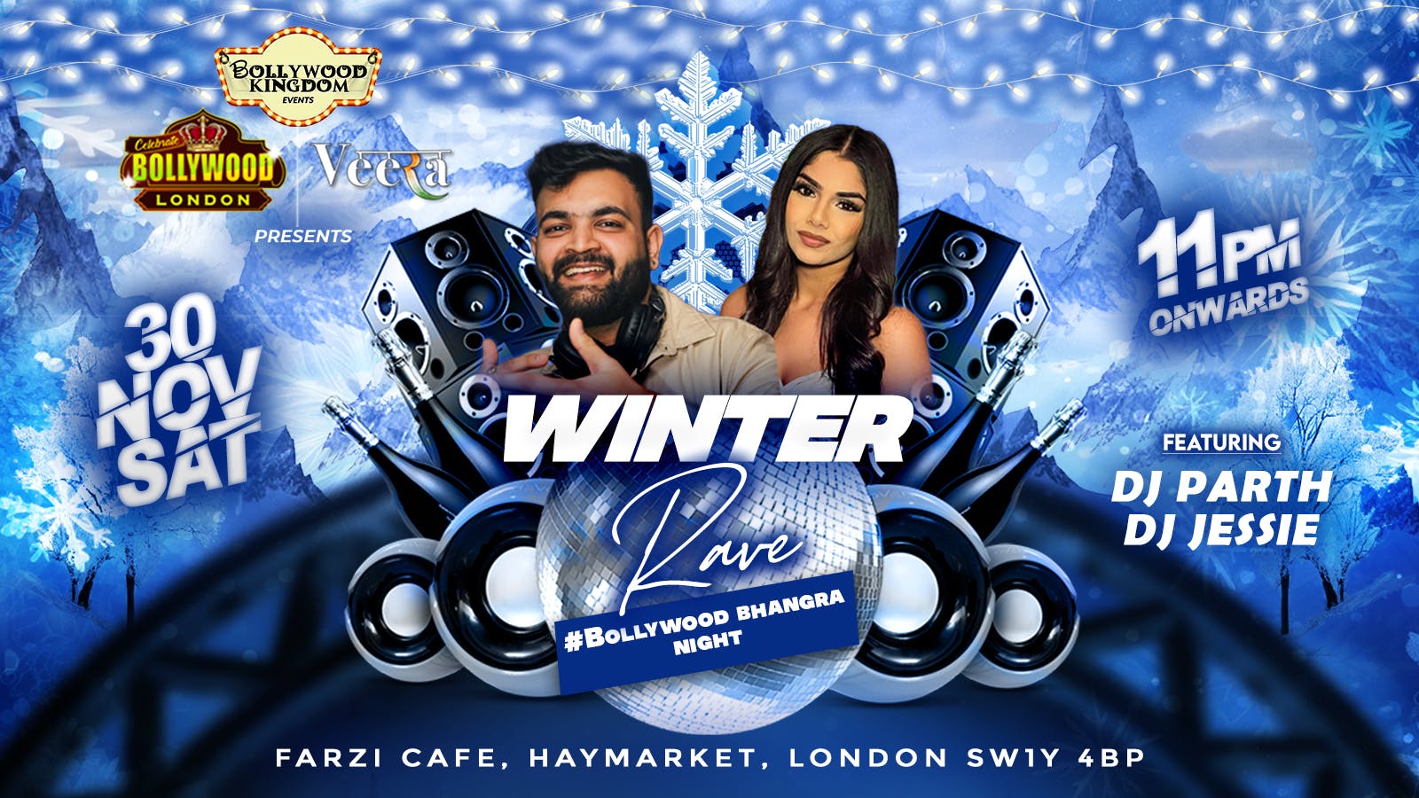 WINTER RAVE ~ Bollywood Vs Bhangra at Farzi London, London on 30th Nov ...