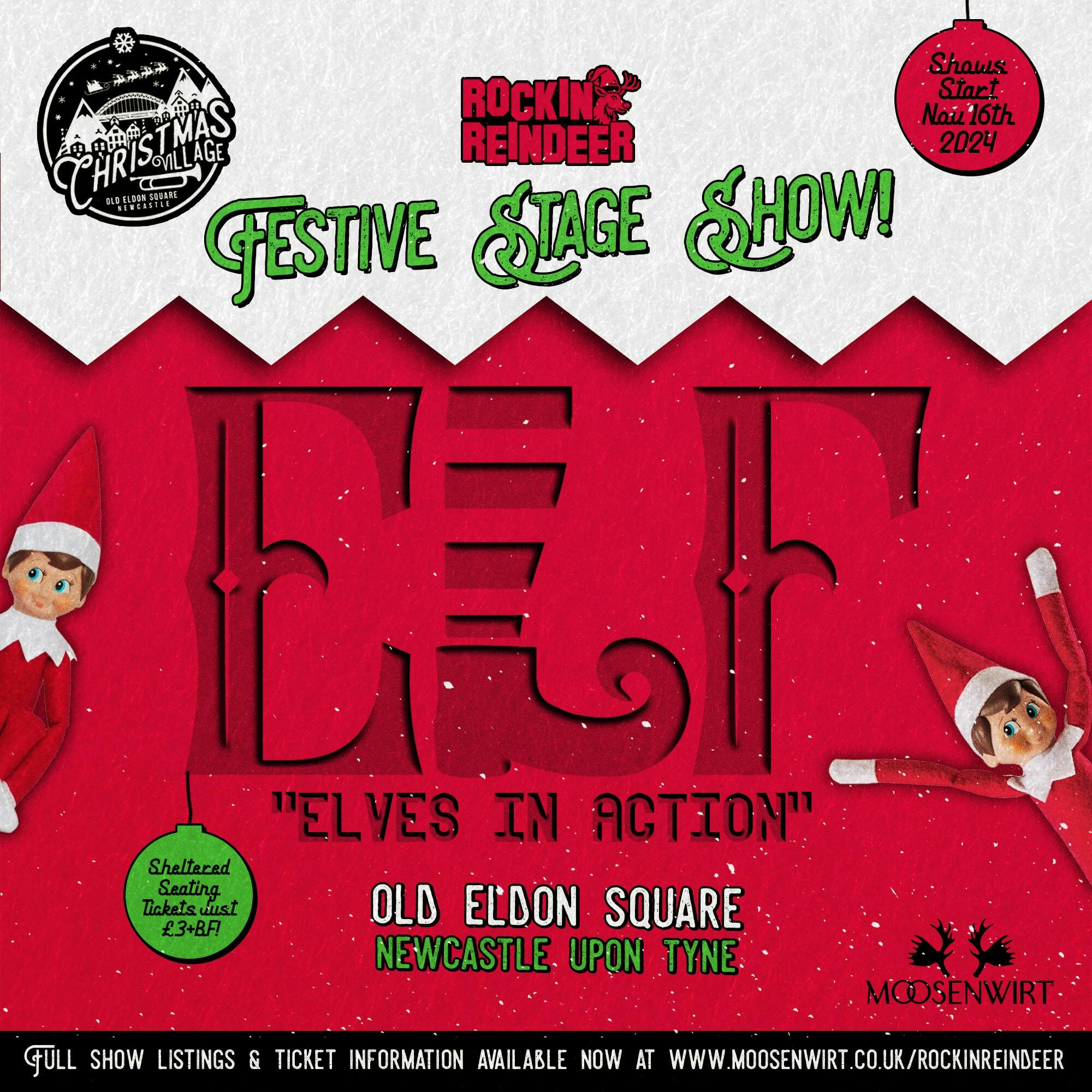 ELVES IN ACTION / Saturday 30th November / 12pm / Rockin' Reindeer ...