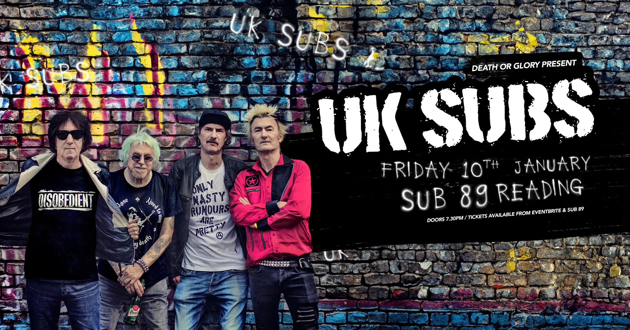 UK Subs at Sub89, Reading on 10th Jan 2025 | Fatsoma