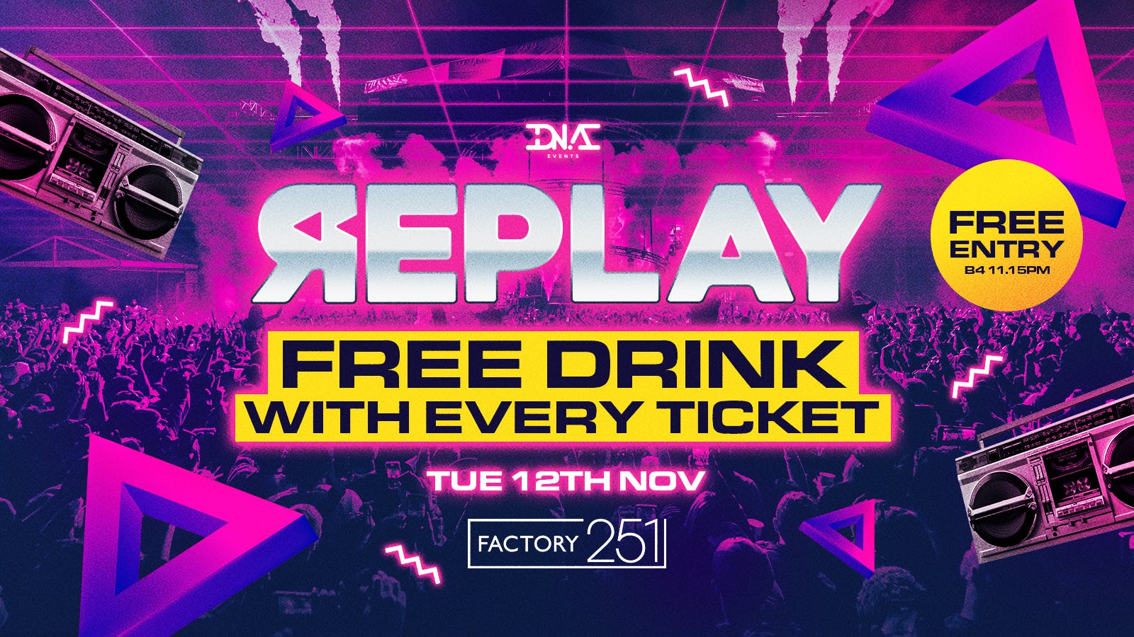 Replay Tuesdays - 11PM OPENING - Free Drink With EVERY TICKET 🥤 at ...
