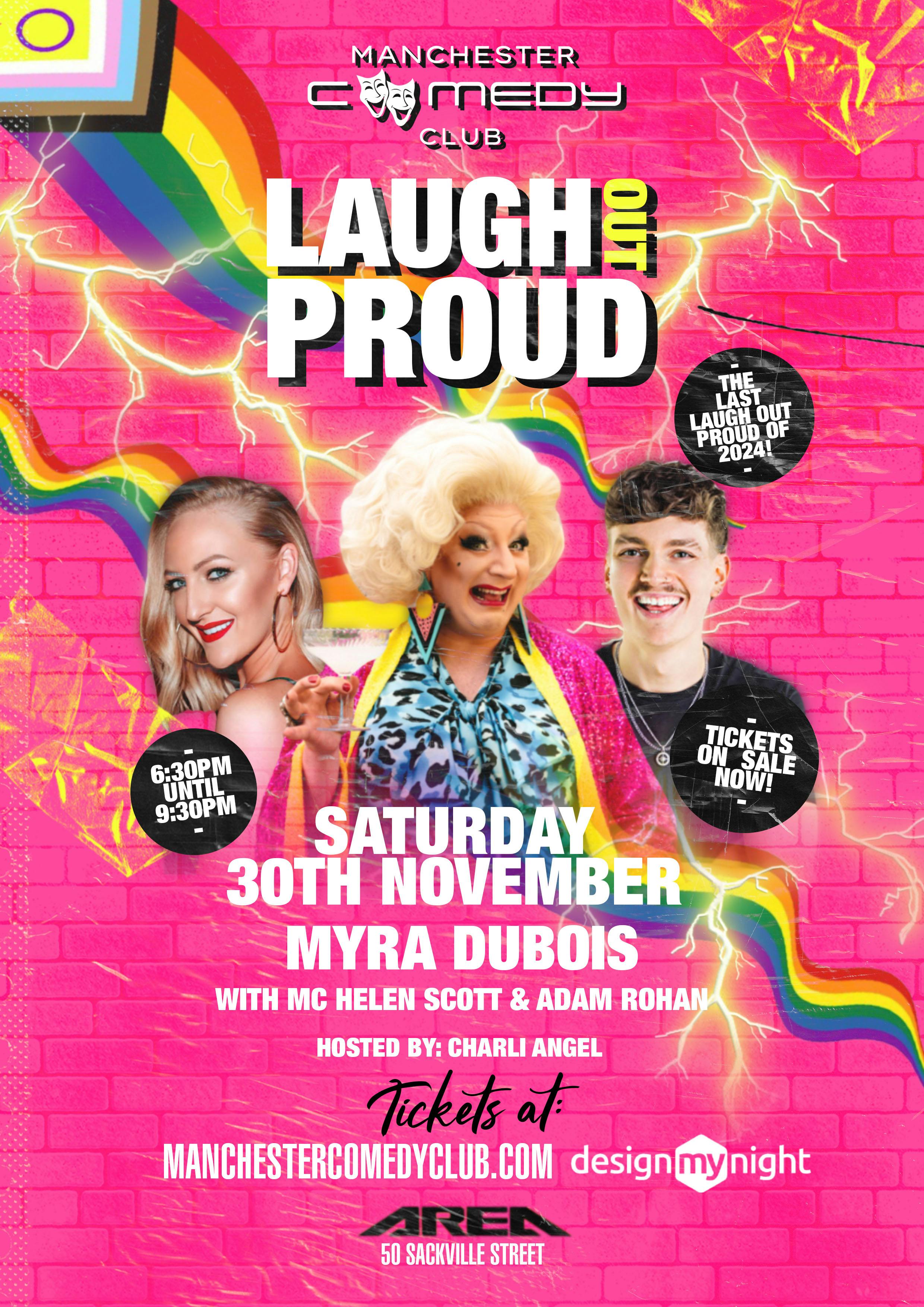 Manchester Comedy Club presents: MYRA DUBOIS at Area Manchester ...