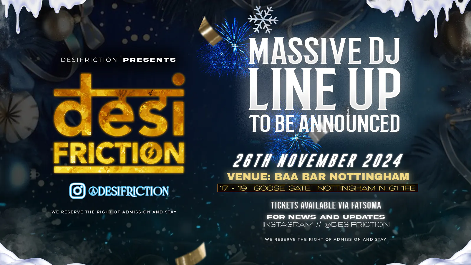 Desi Friction Winter Special - Nottingham's Exclusive Urban Desi Night ...