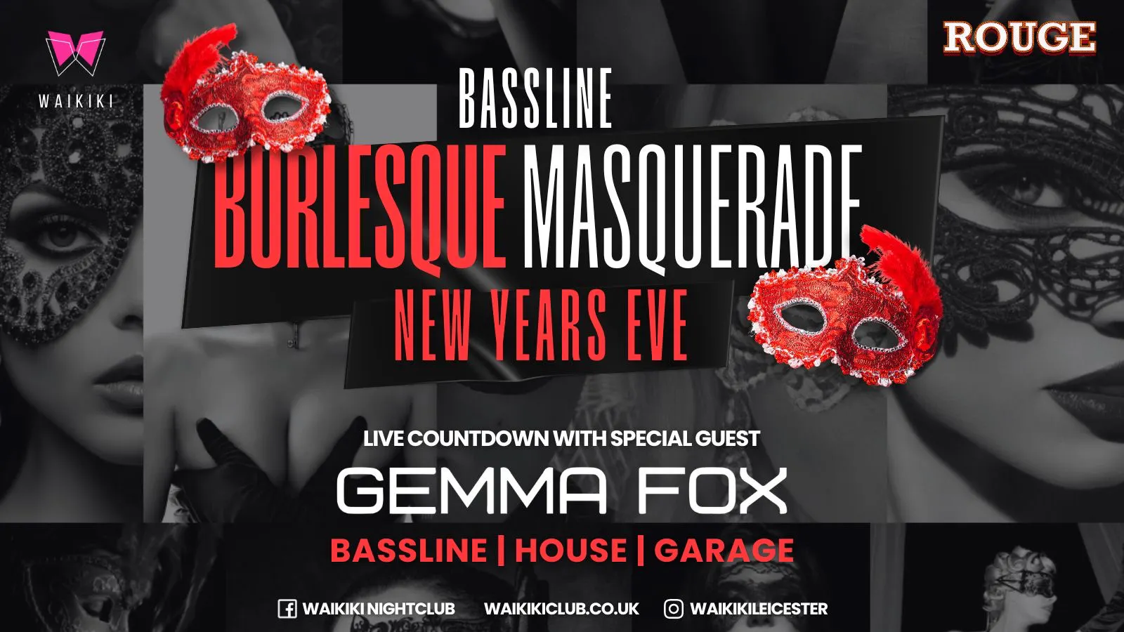 💋NYE BURLESQUE MASQUERADE 💋 - FT SPECIAL GUEST GEMMA FOX - EXPECT THE ...