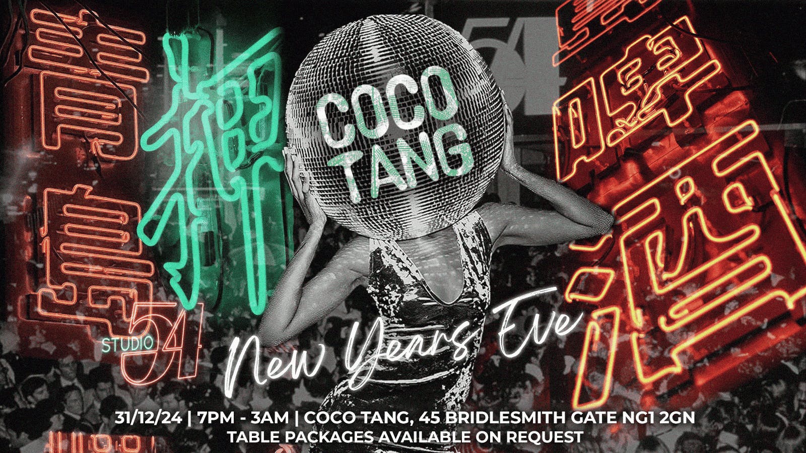 Coco Tang x NYE x Studio 54 at Coco Tang -Cocktail Bar, Nottingham on ...