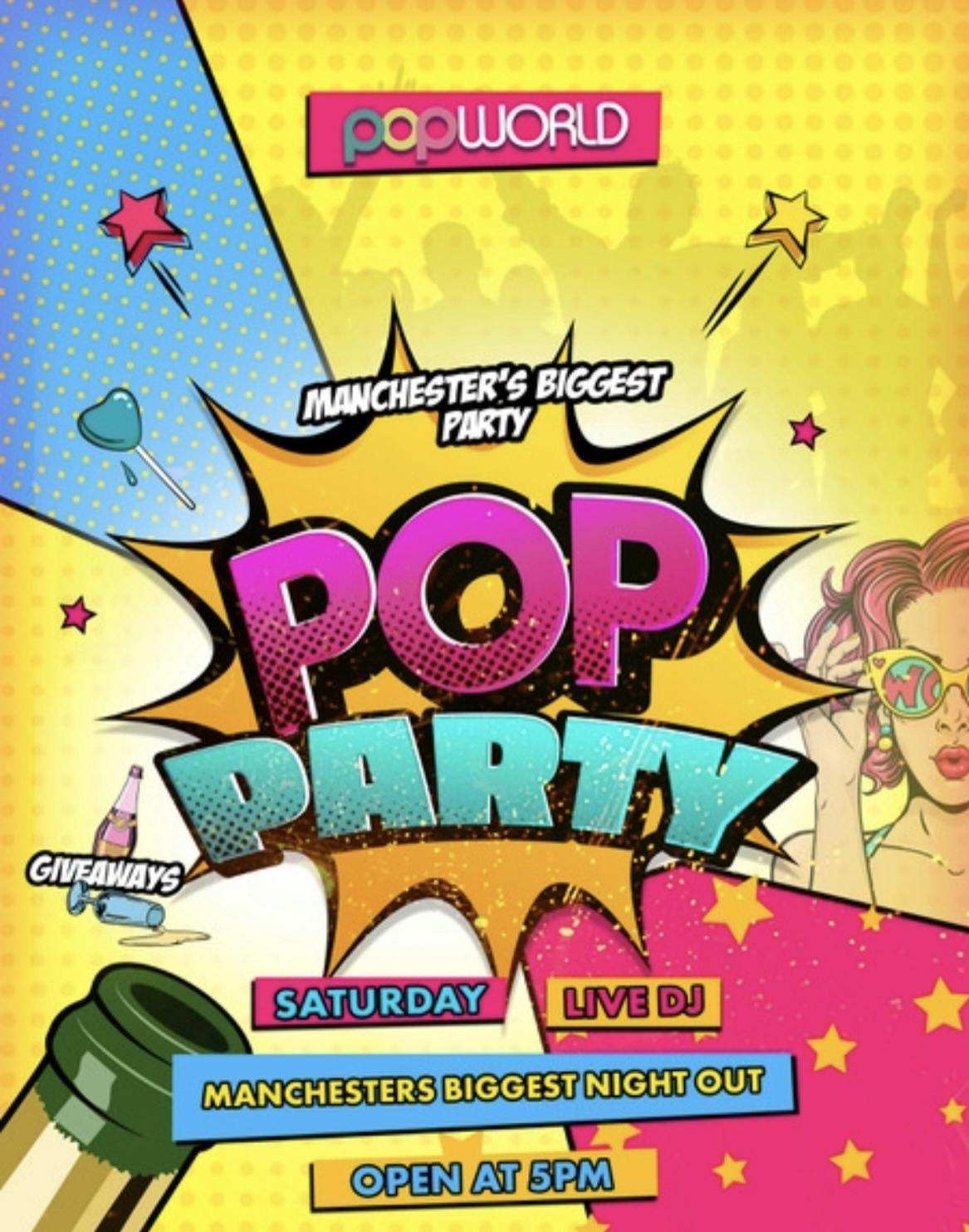 POP PARTY at Popworld Manchester, Manchester on 16th Nov 2024 | Fatsoma