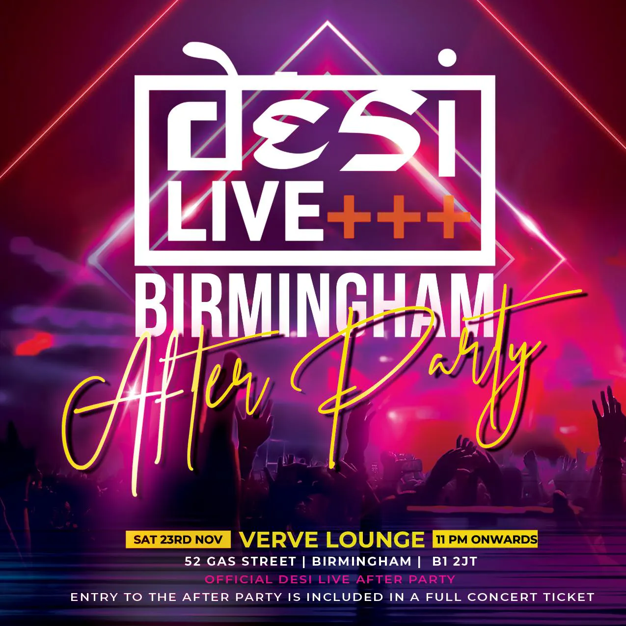 DESI LIVE OFFICIAL AFTER PARTY | 23.11.24 | VERVE LOUNGE at Verve ...