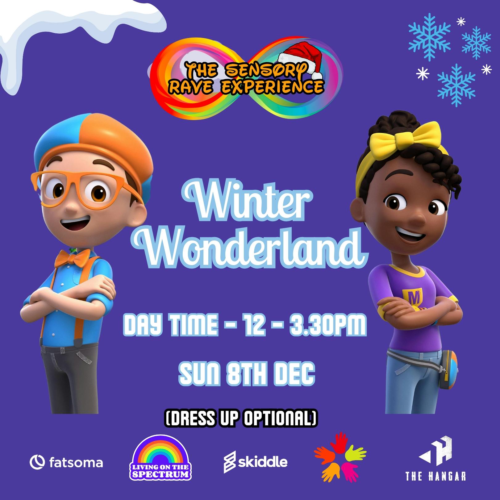 THE SENSORY RAVE EXPERIENCE 🌈👩‍👦‍👦 WINTER WONDERLAND at The Hangar ...