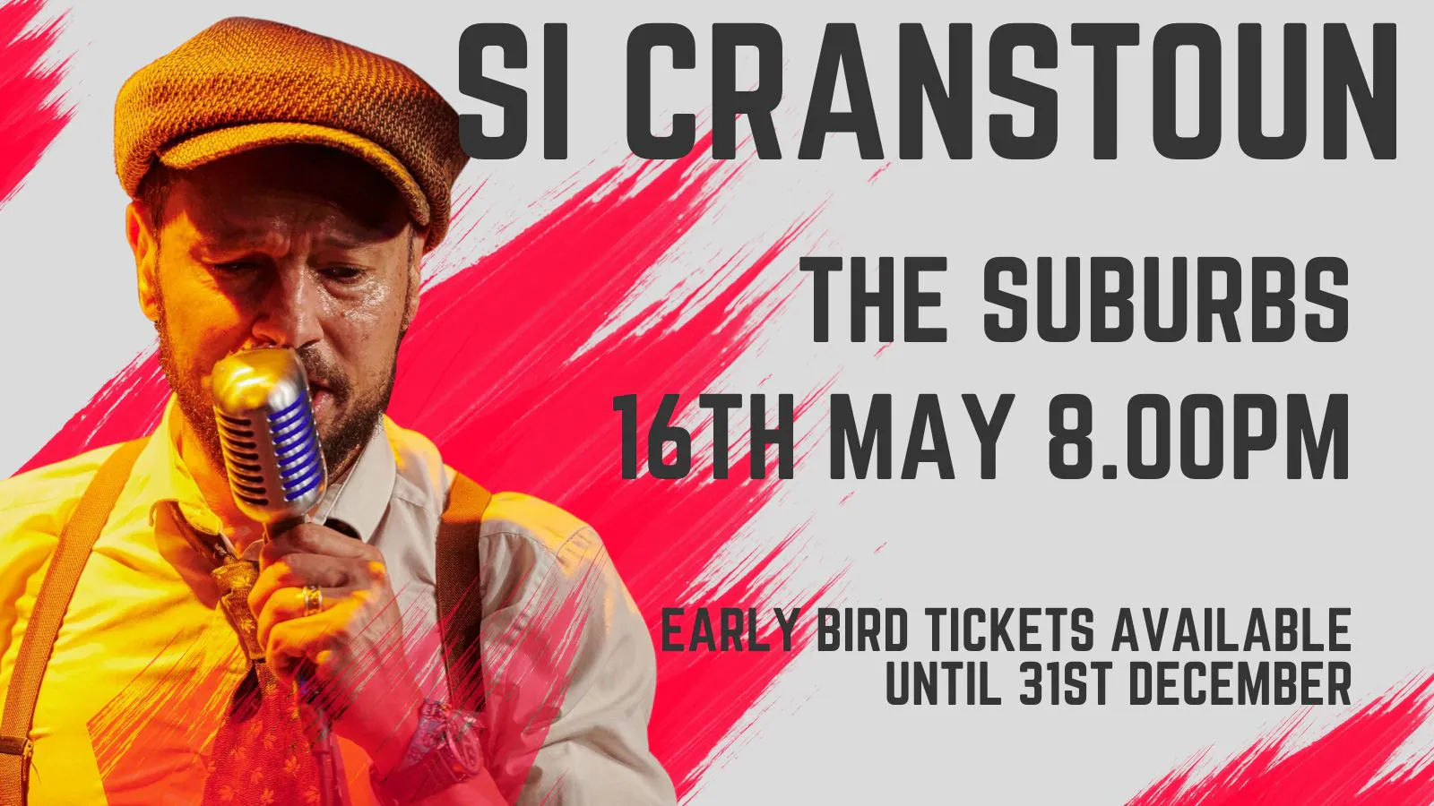 Si Cranstoun Live @ The Suburbs at Holroyd Arms, Guildford on 16th May ...