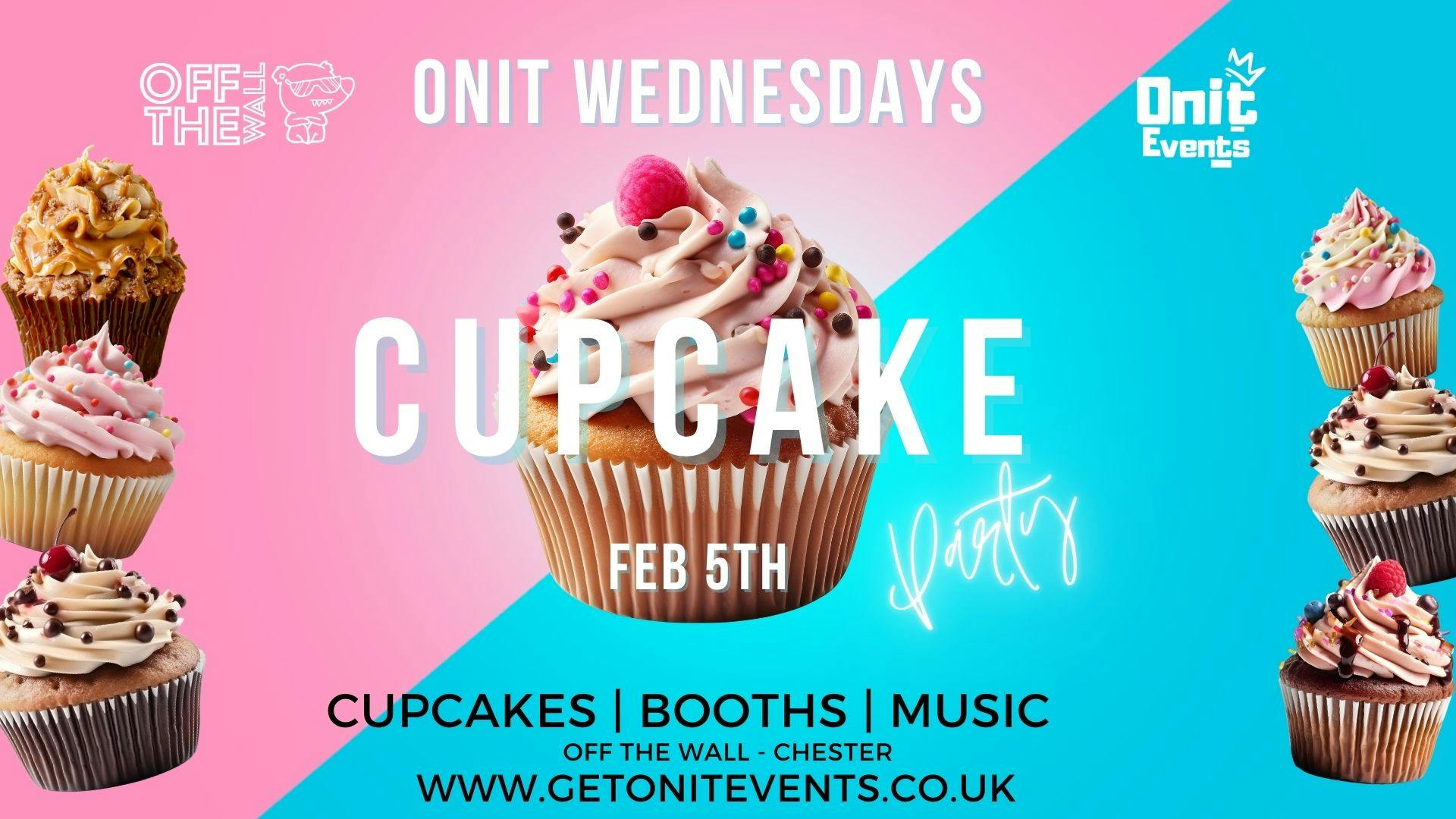 Onit Wednesday - Cupcake party at Off The Wall Chester, Chester on 5th ...
