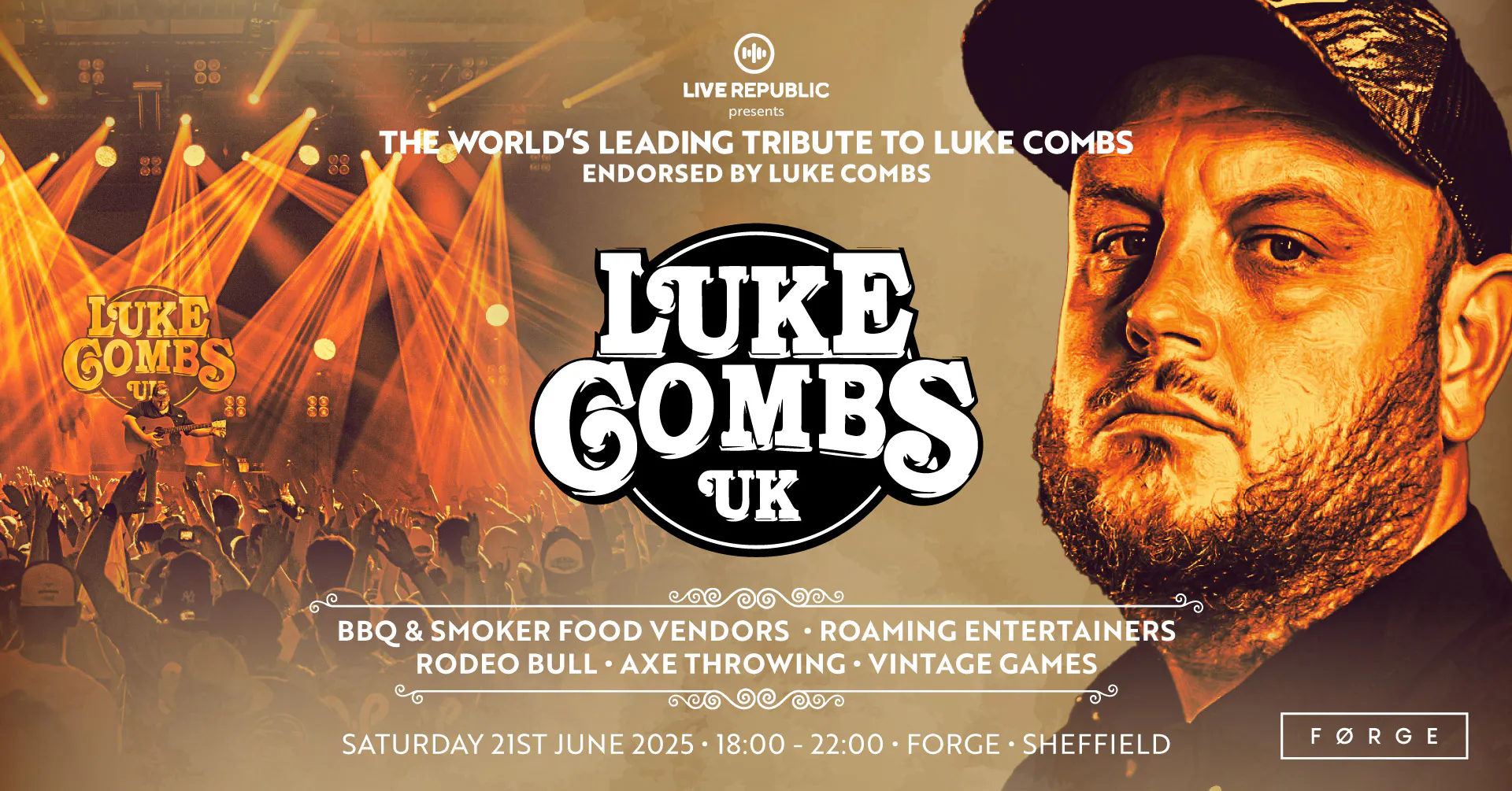 Luke Combs UK | A Tribute | FORGE, Sheffield [100 TIX LEFT] at FORGE ...