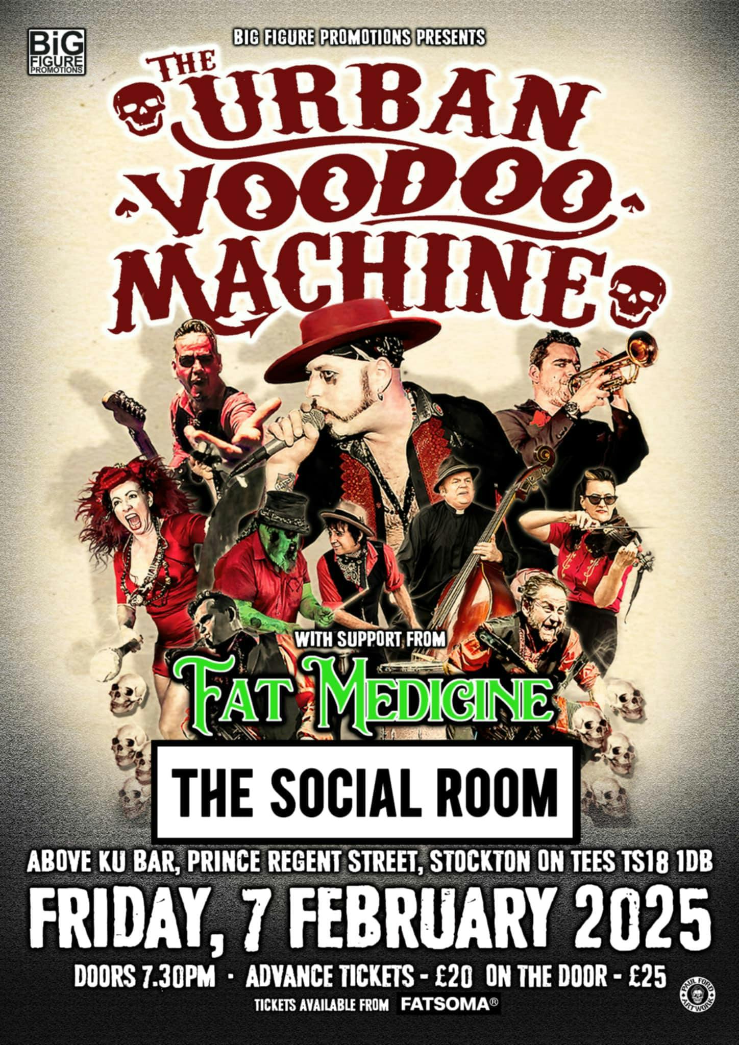 The Urban Voodoo Machine at The Social Room Stockton, Stockton-on-Tees ...