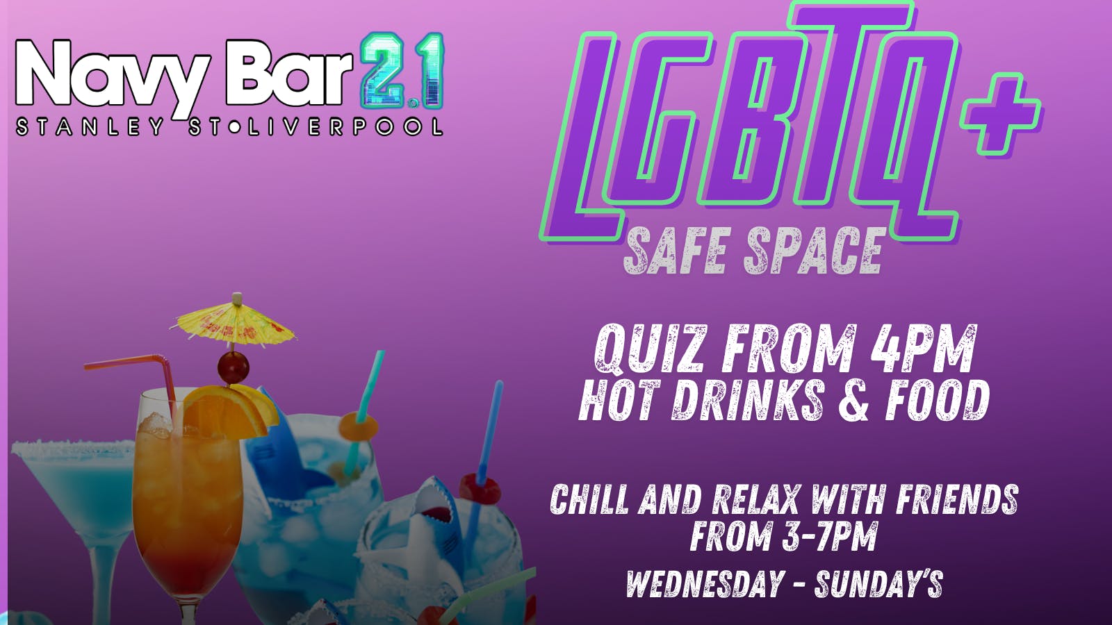 LGBTQ+ Quiz Night & Safe Space @ Navy Bar 2.1 at Navy Bar 2.1 ...