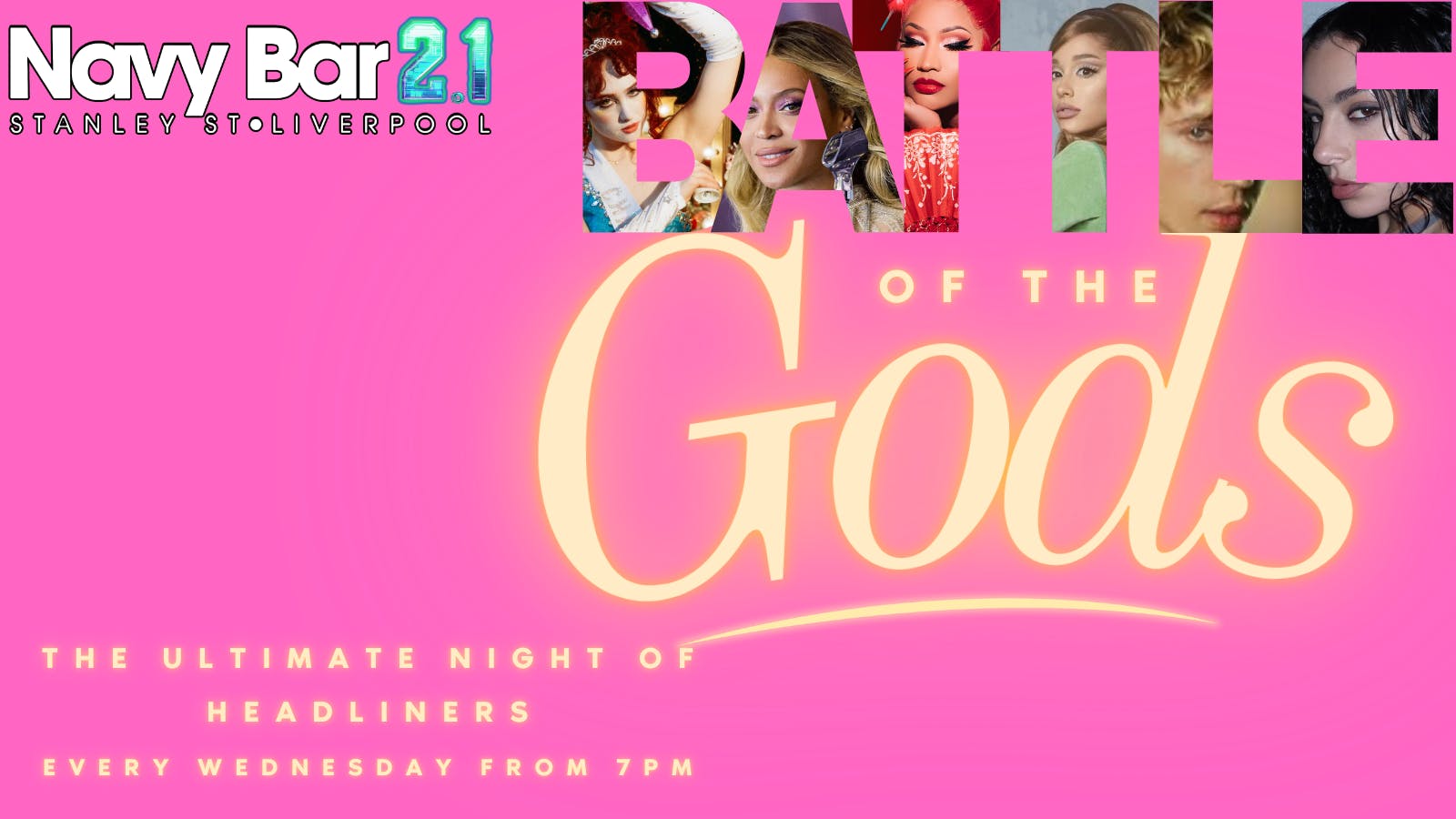 Battle of the GODS @ NAVYBAR 2.1 at Navy Bar 2.1, Liverpool on 8th Jan ...