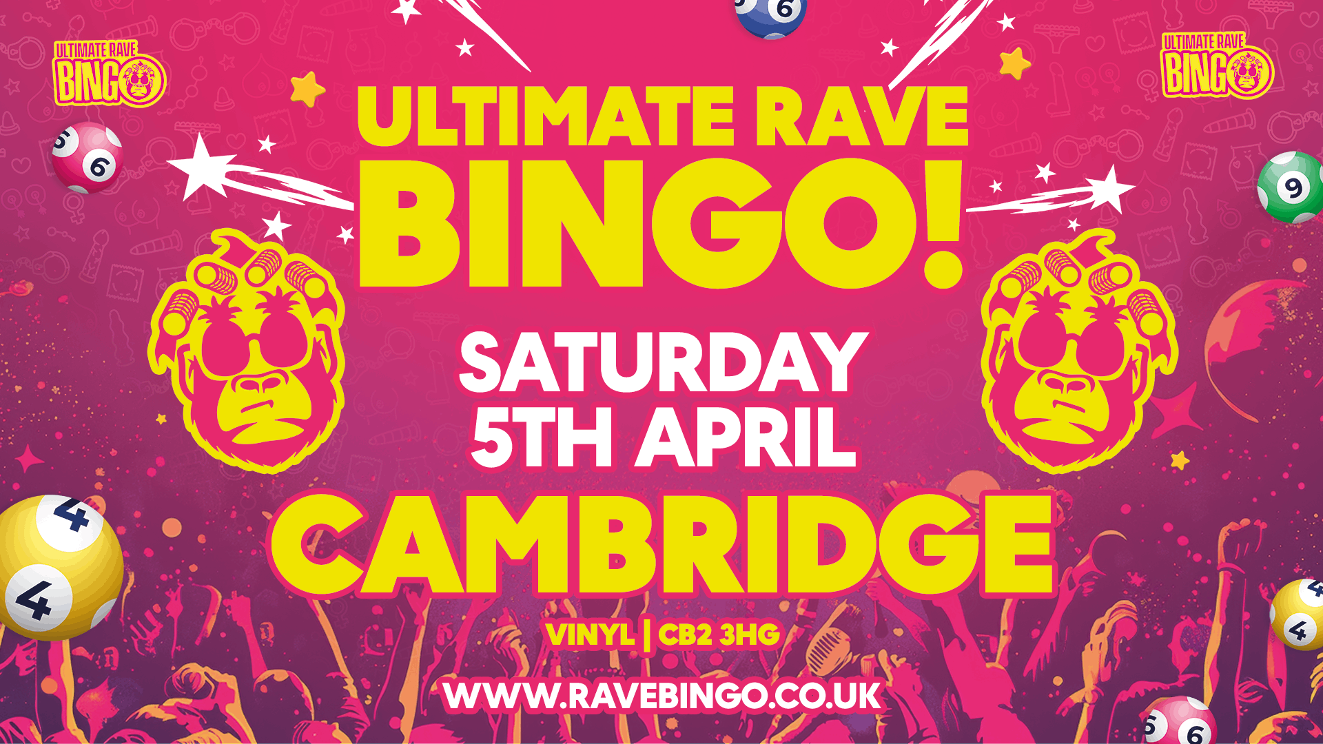 SOLD OUT Ultimate Rave Bingo // Cambridge // Saturday 5th April at ...