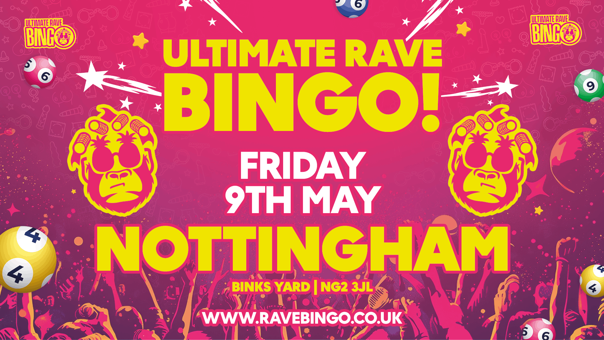 Ultimate Rave Bingo // Nottingham // Outdoor Party // 9th May at Binks ...