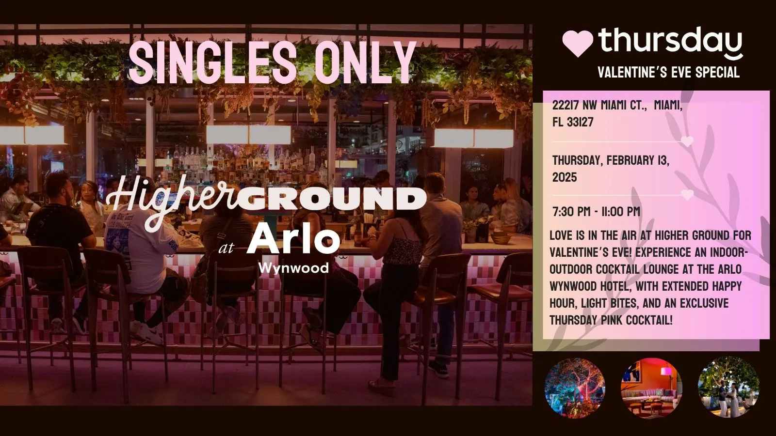 Thursday | Singles Live Comedy Show! | Higher Ground at Arlo Wynwood at ...