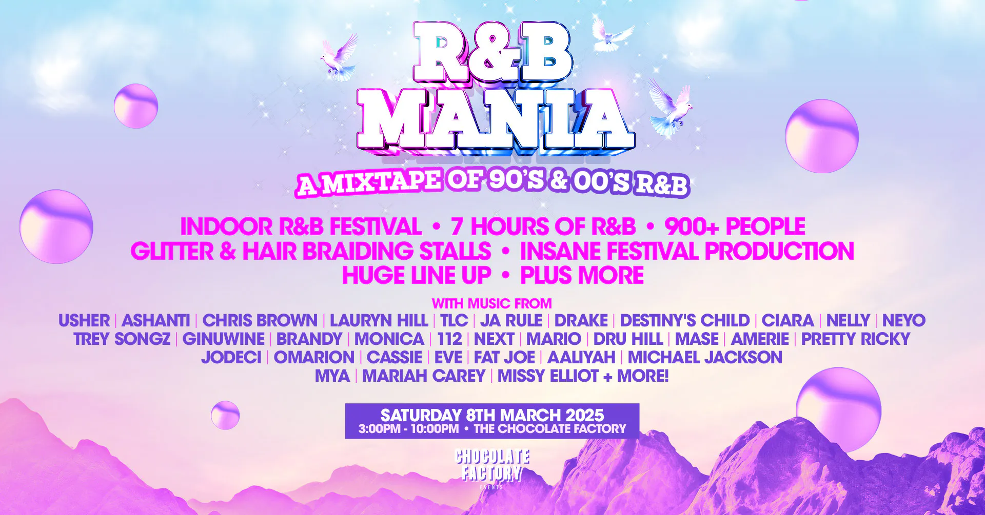 RNB MANIA | Derby R&B Indoor Festival at The Chocolate Factory, Derby ...