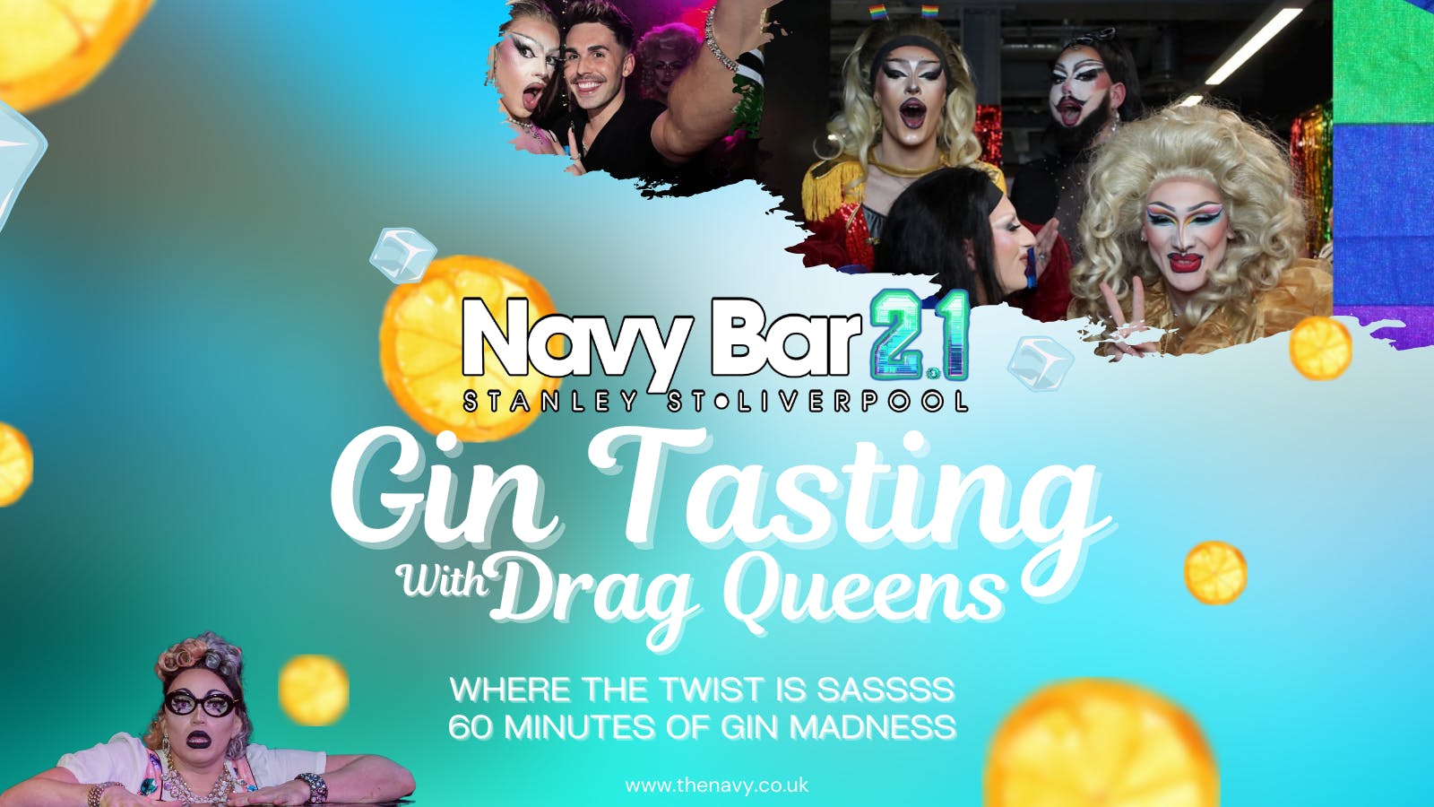 Gin Tasting with Drag Queens @ NavyBar 2.1 at Navy Bar 2.1, Liverpool ...