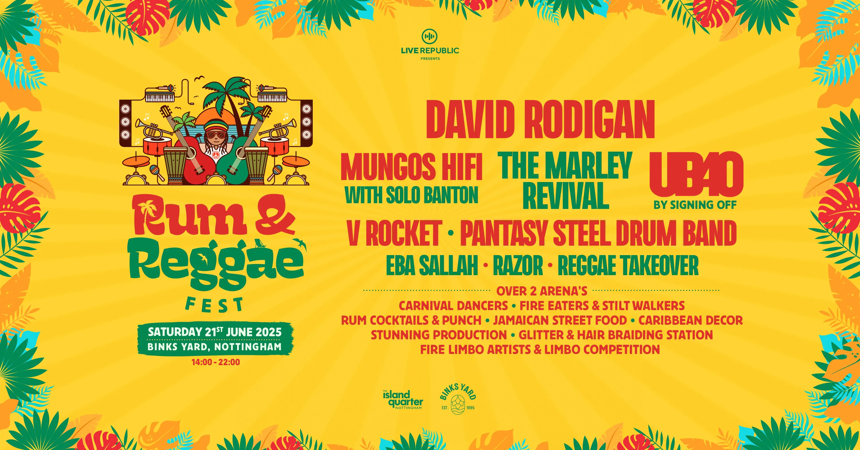 Rum & Reggae Fest 2025 | Binks Yard Nottingham | Last 100 Tickets! at ...