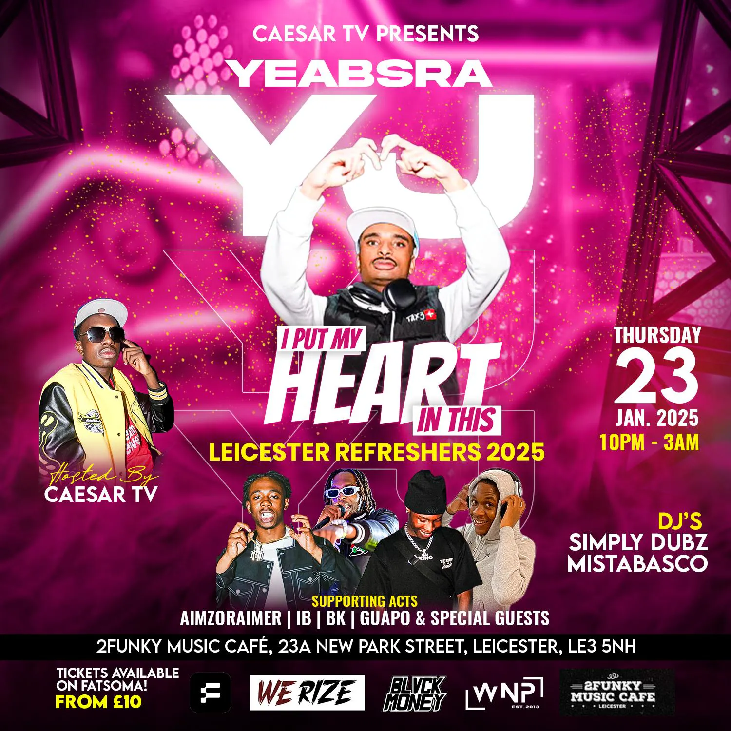 YJ LIVE - REFRESHERS 2025 (Leicester) at 2Funky Music Cafe, Leicester ...