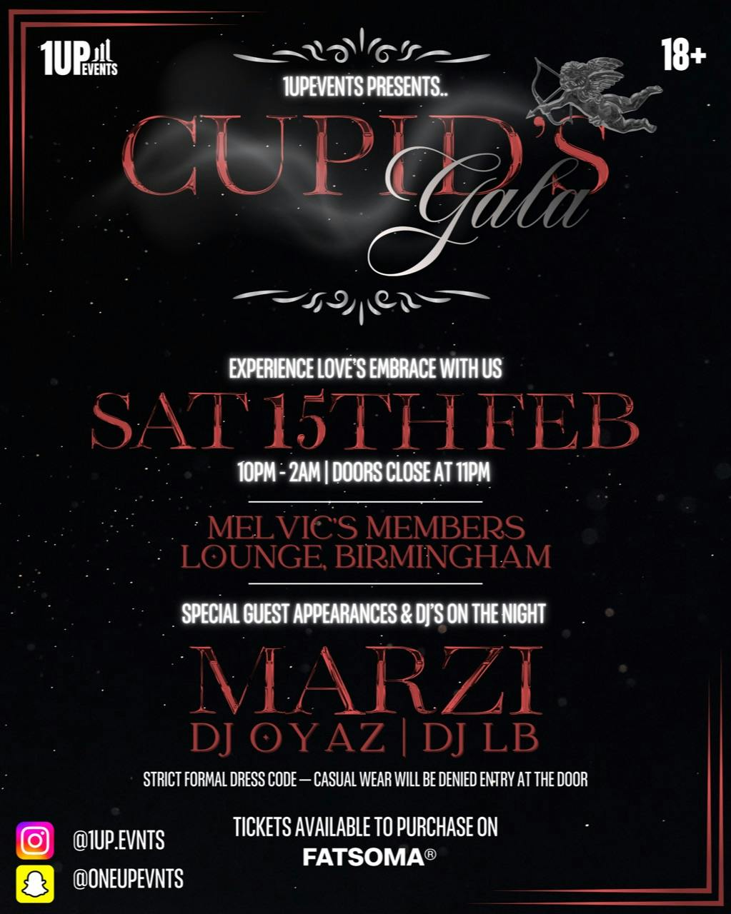 CUPID’S BALL - BIRMINGHAM’S VALENTINES GALA at MELVICS MEMBER LOUNGE ...